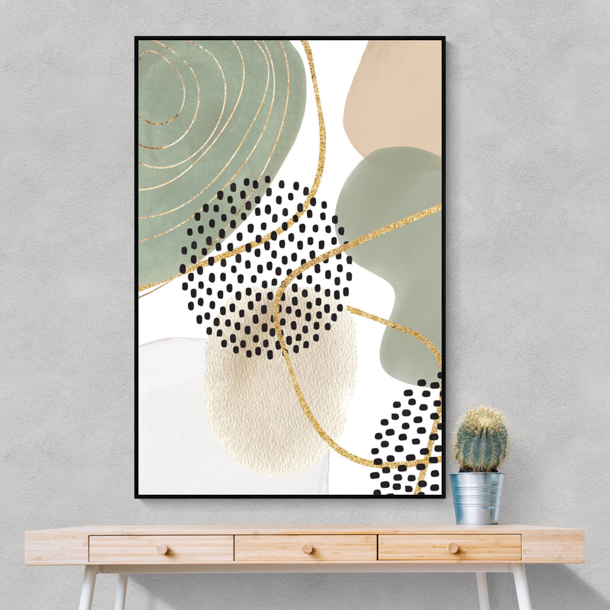 Calm green 1 Wall Art