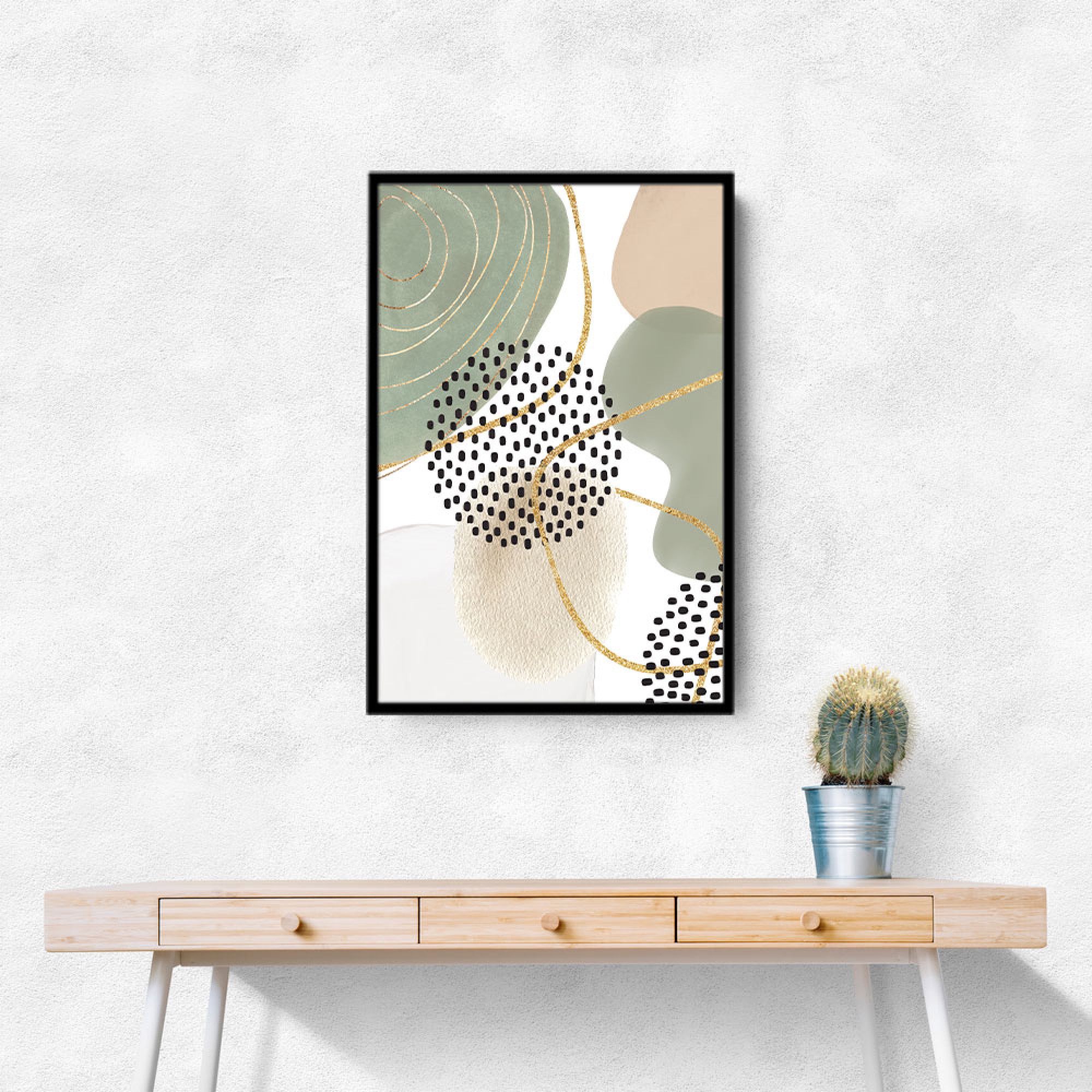 Calm green 1 Wall Art