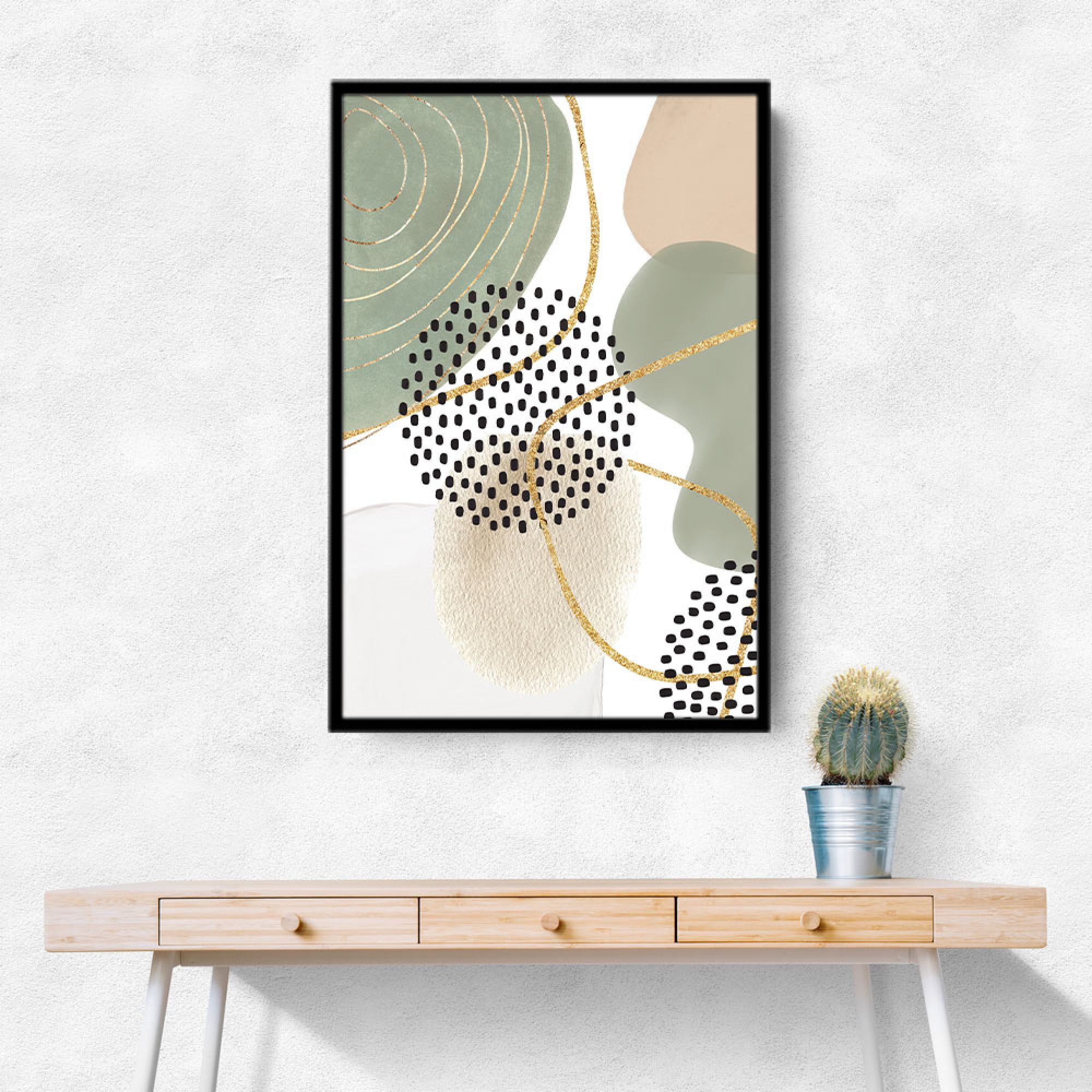 Calm green 1 Wall Art