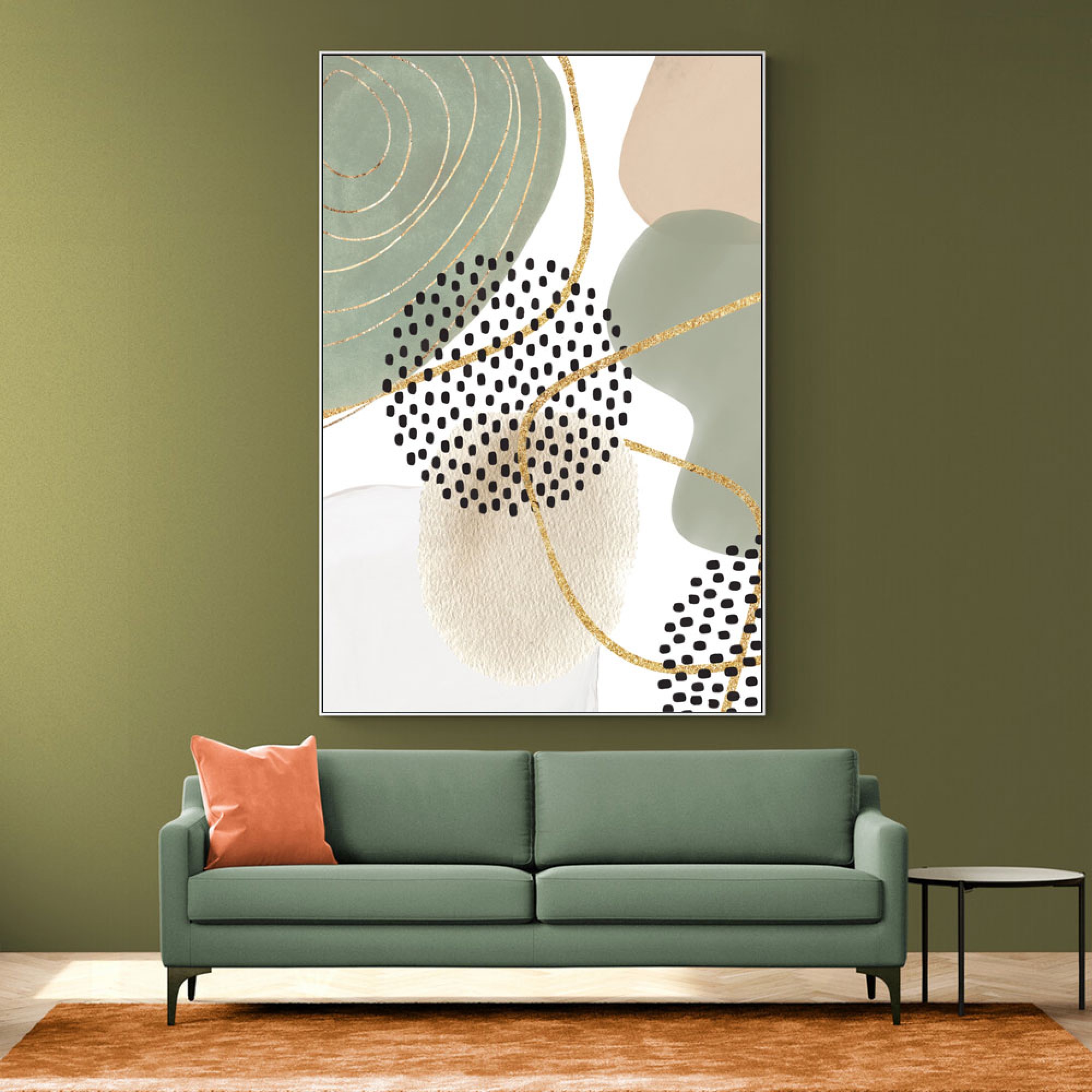 Calm green 1 Wall Art