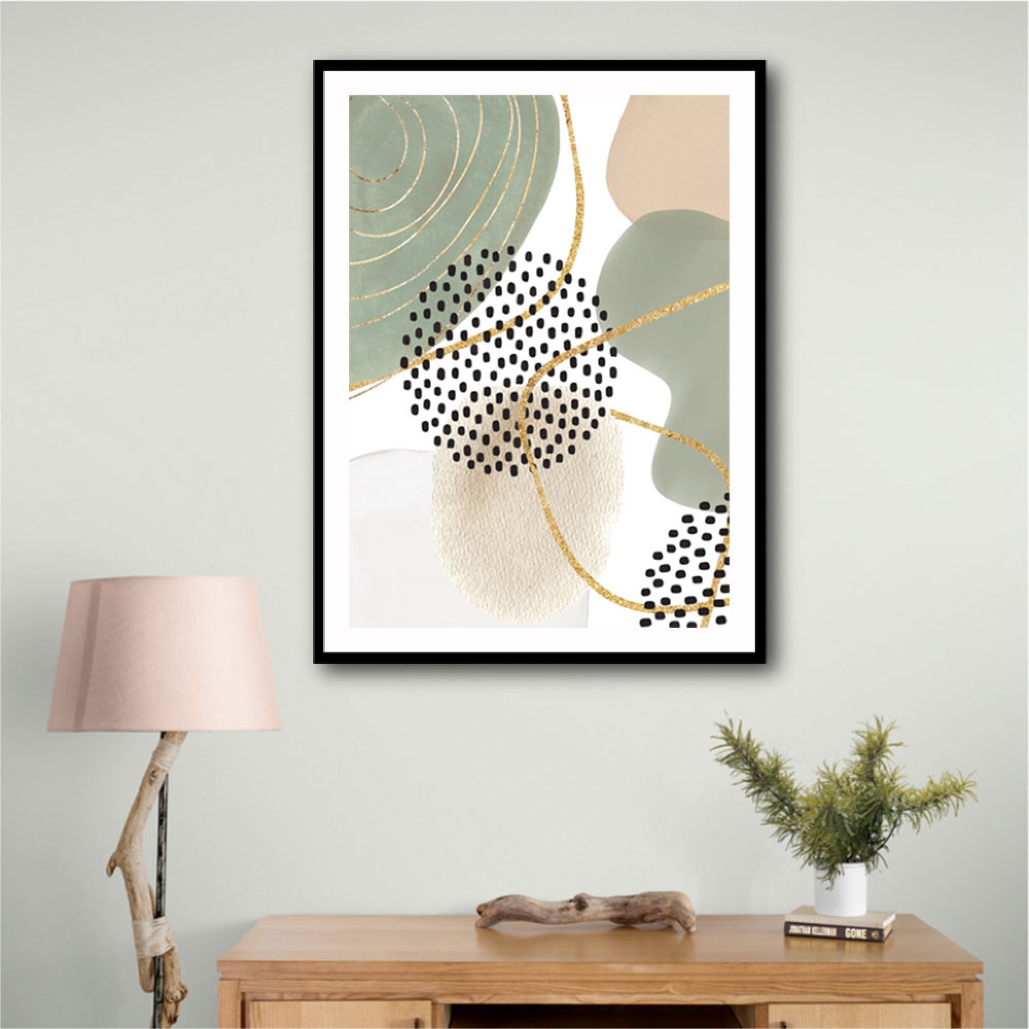 Calm green 1 Wall Art