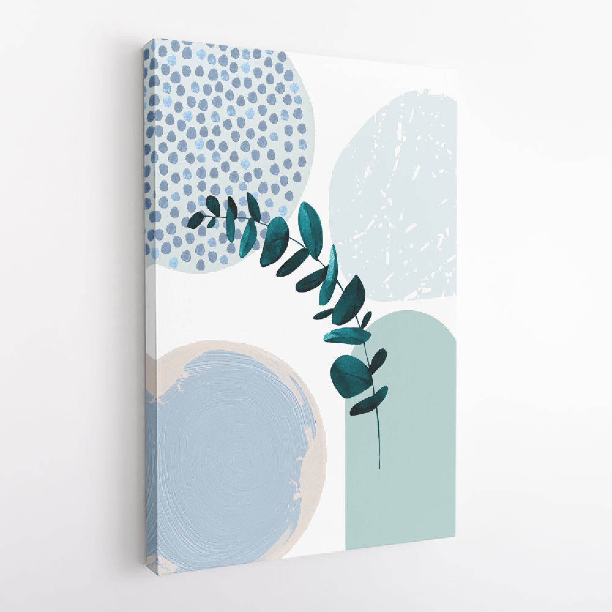 Blue green boho 2 Wall Art