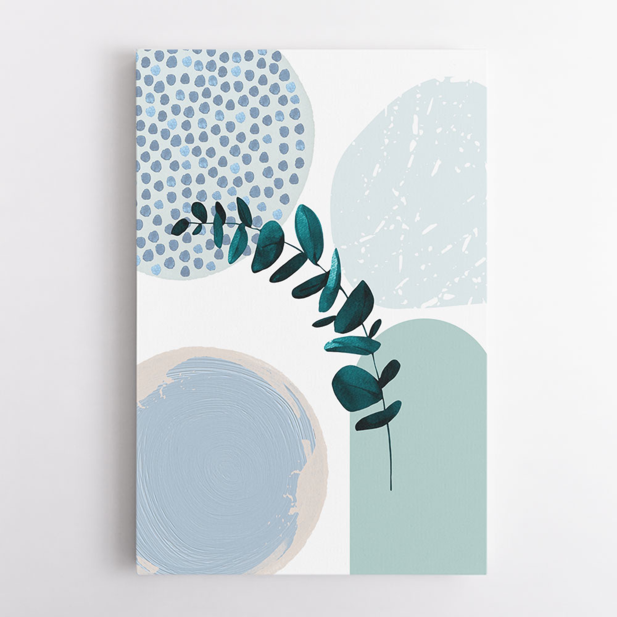 Blue green boho 2 Wall Art