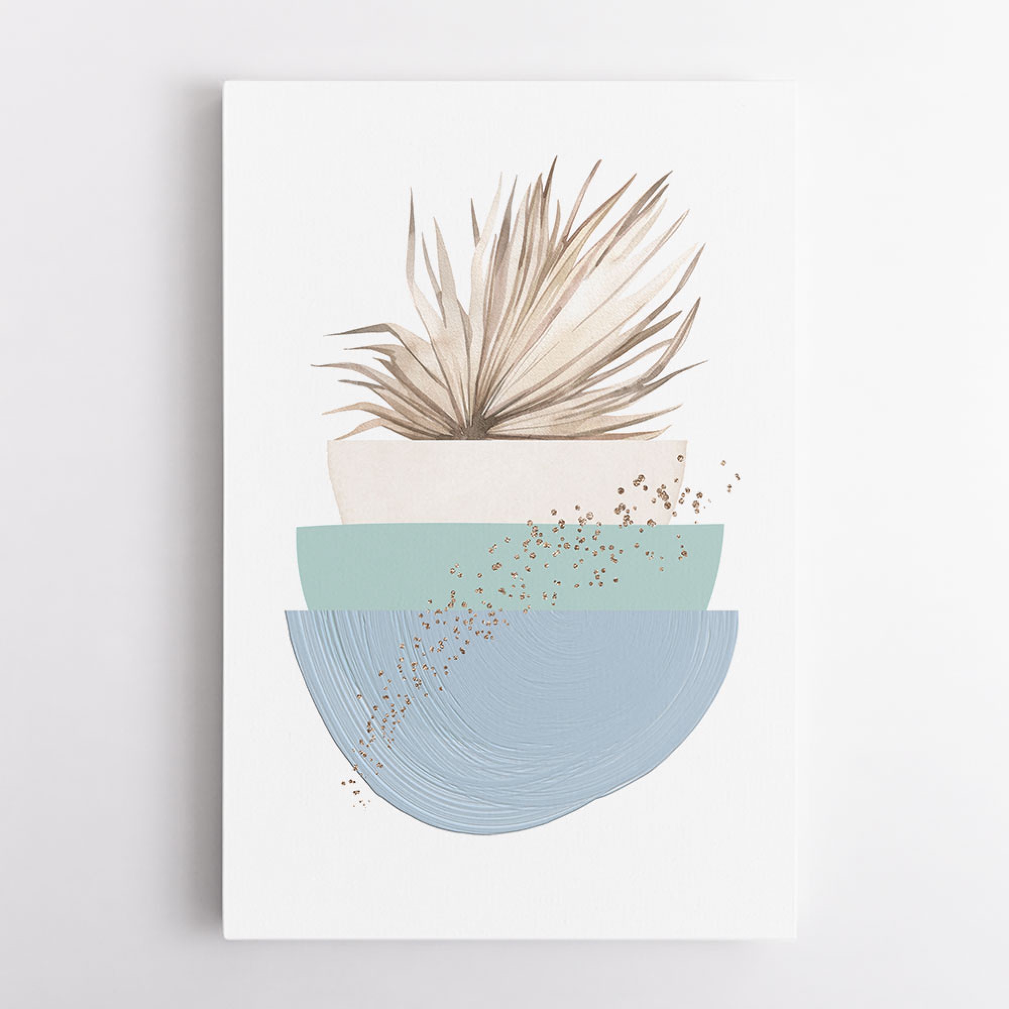 Blue green boho 3 Wall Art