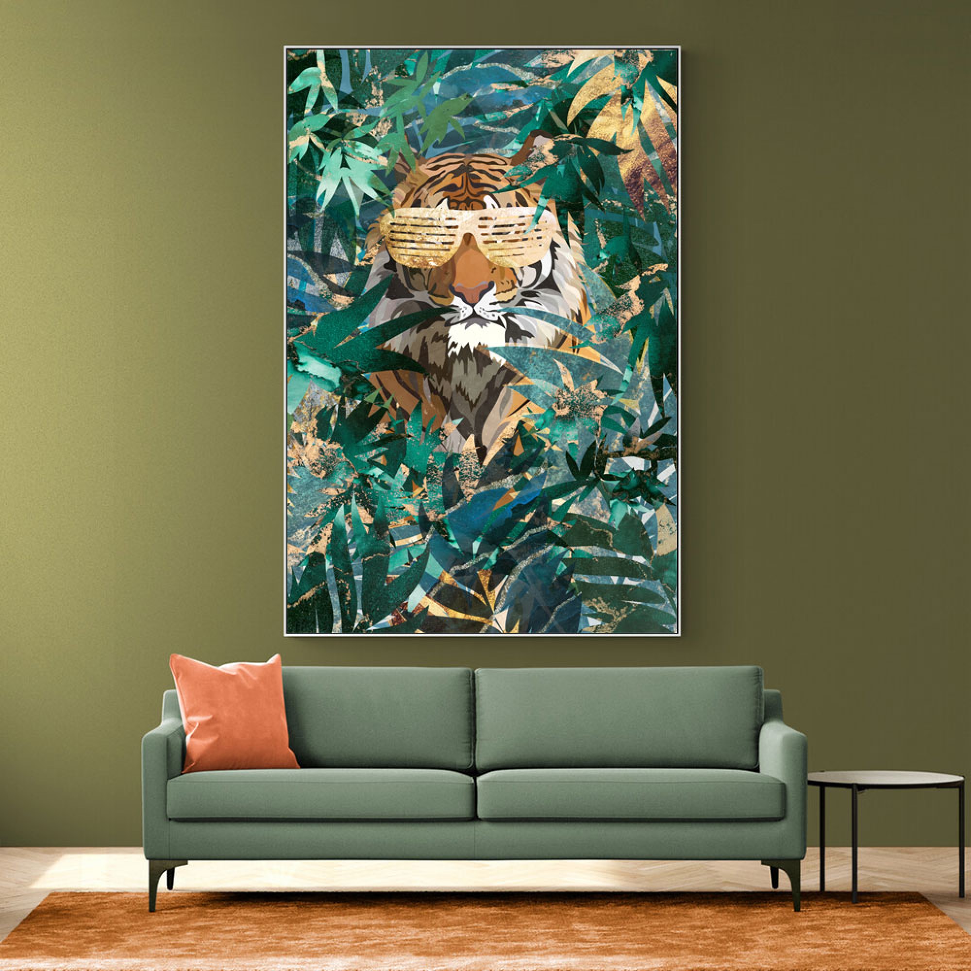 RaB Tiger In The Jungle Wall Art