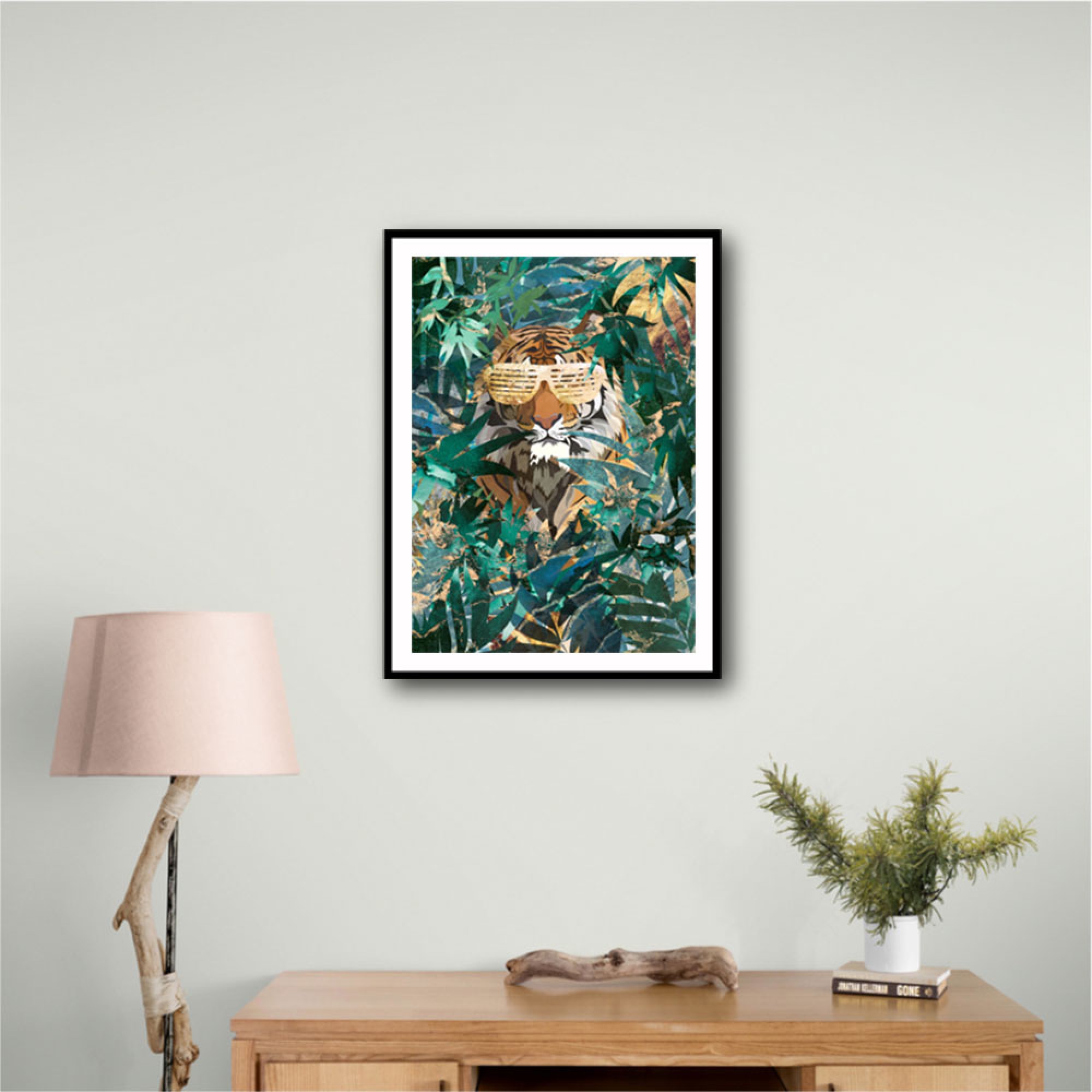RaB Tiger In The Jungle Wall Art