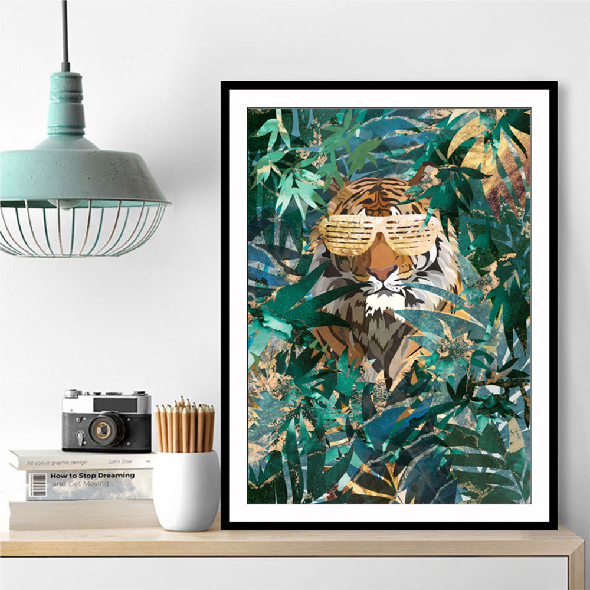 RaB Tiger In The Jungle Wall Art
