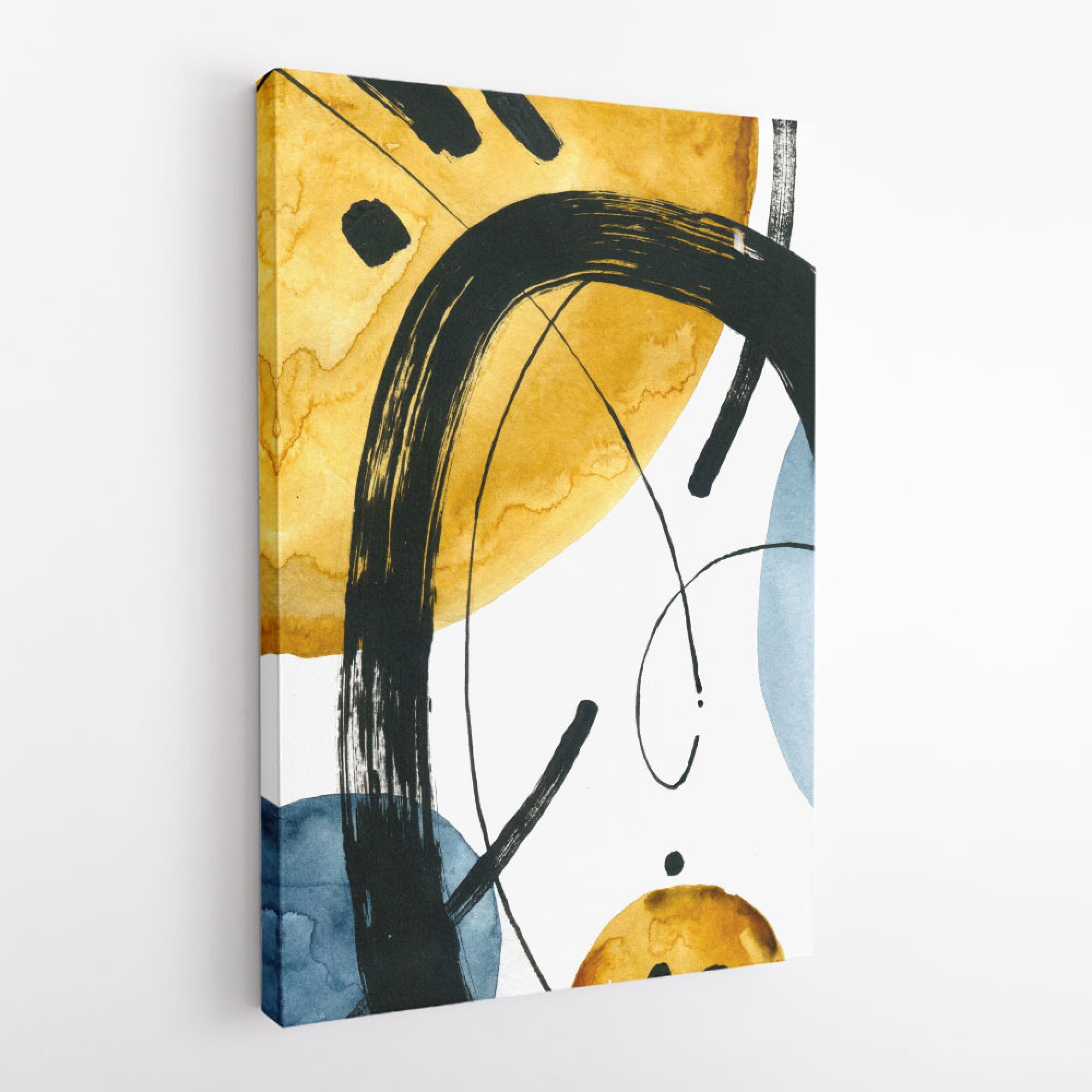 Black Ellipse Wall Art