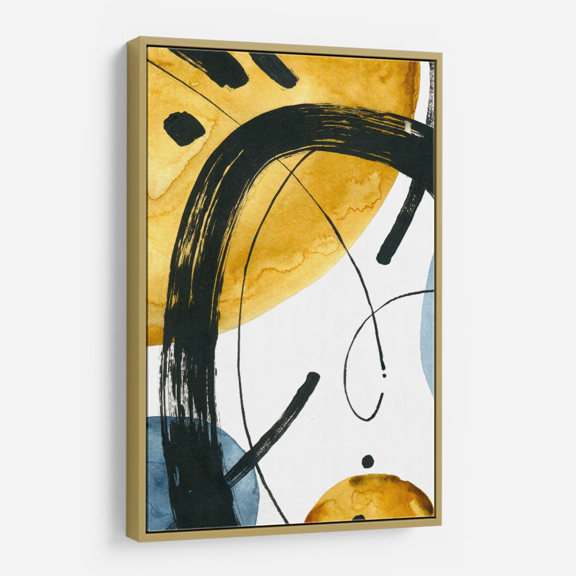 Black Ellipse Wall Art