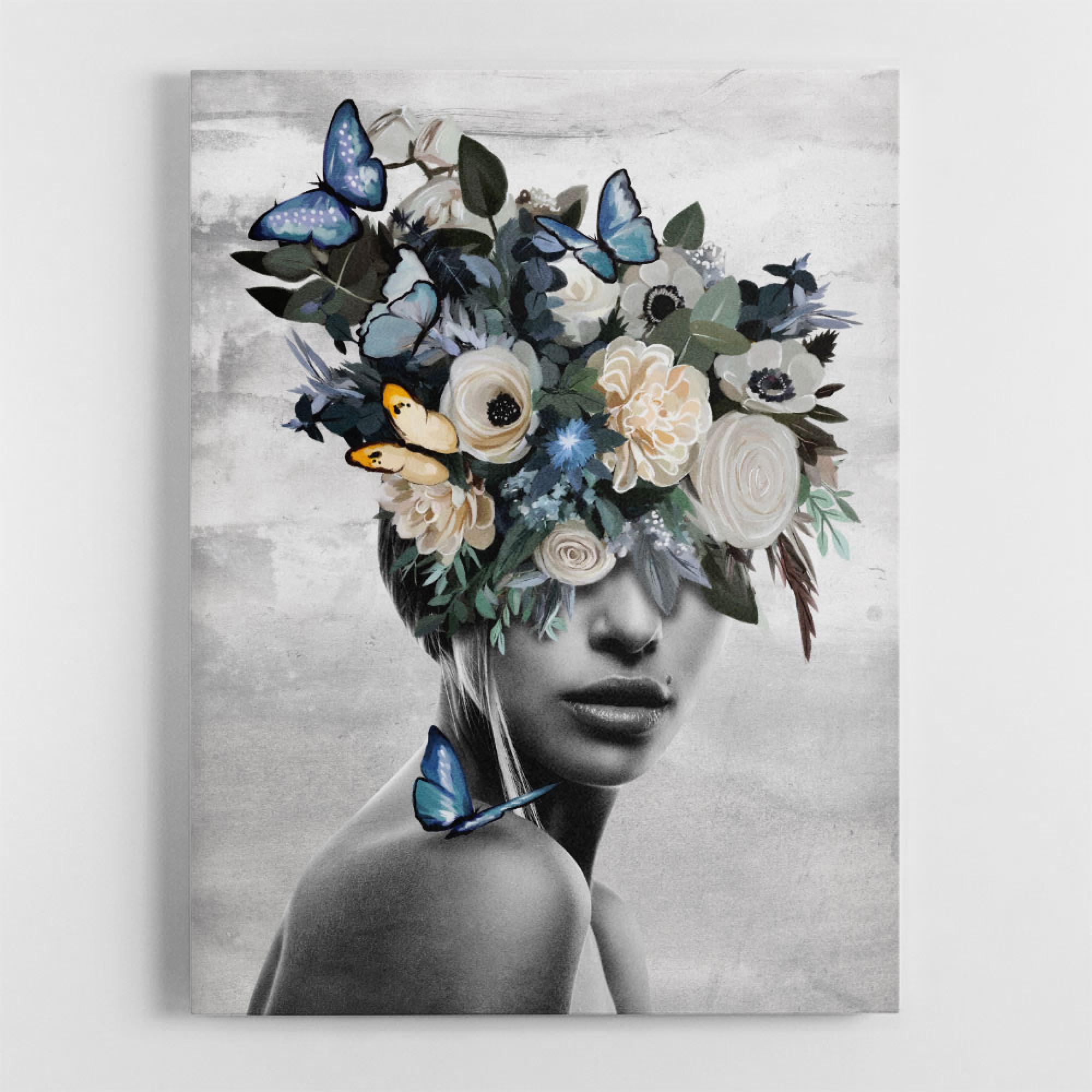 Blue Butterfly Wall Art