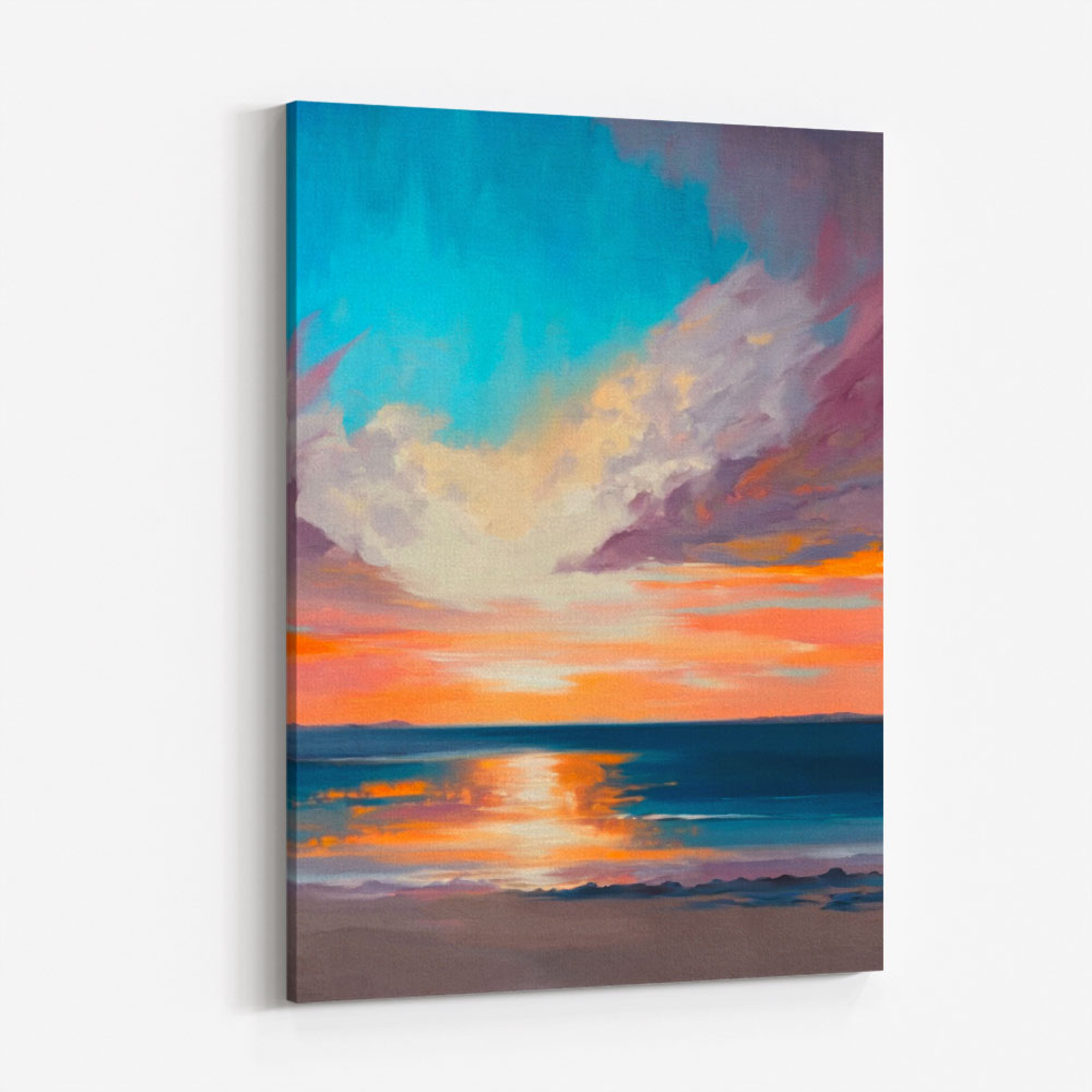 Sunset Abstract Wall Art