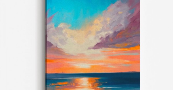 Sunset Abstract Wall Art
