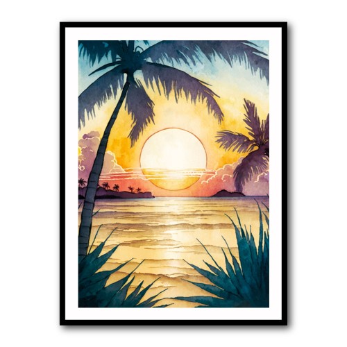 Beach Silhouettes Wall Art