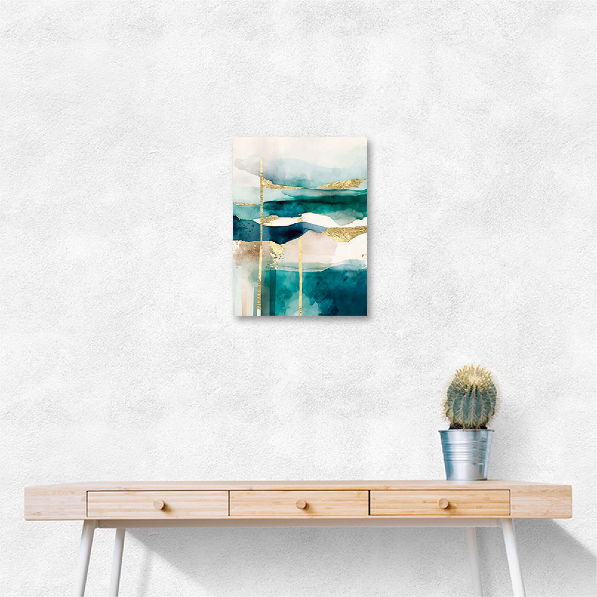 Gold Sky Abstract Wall Art