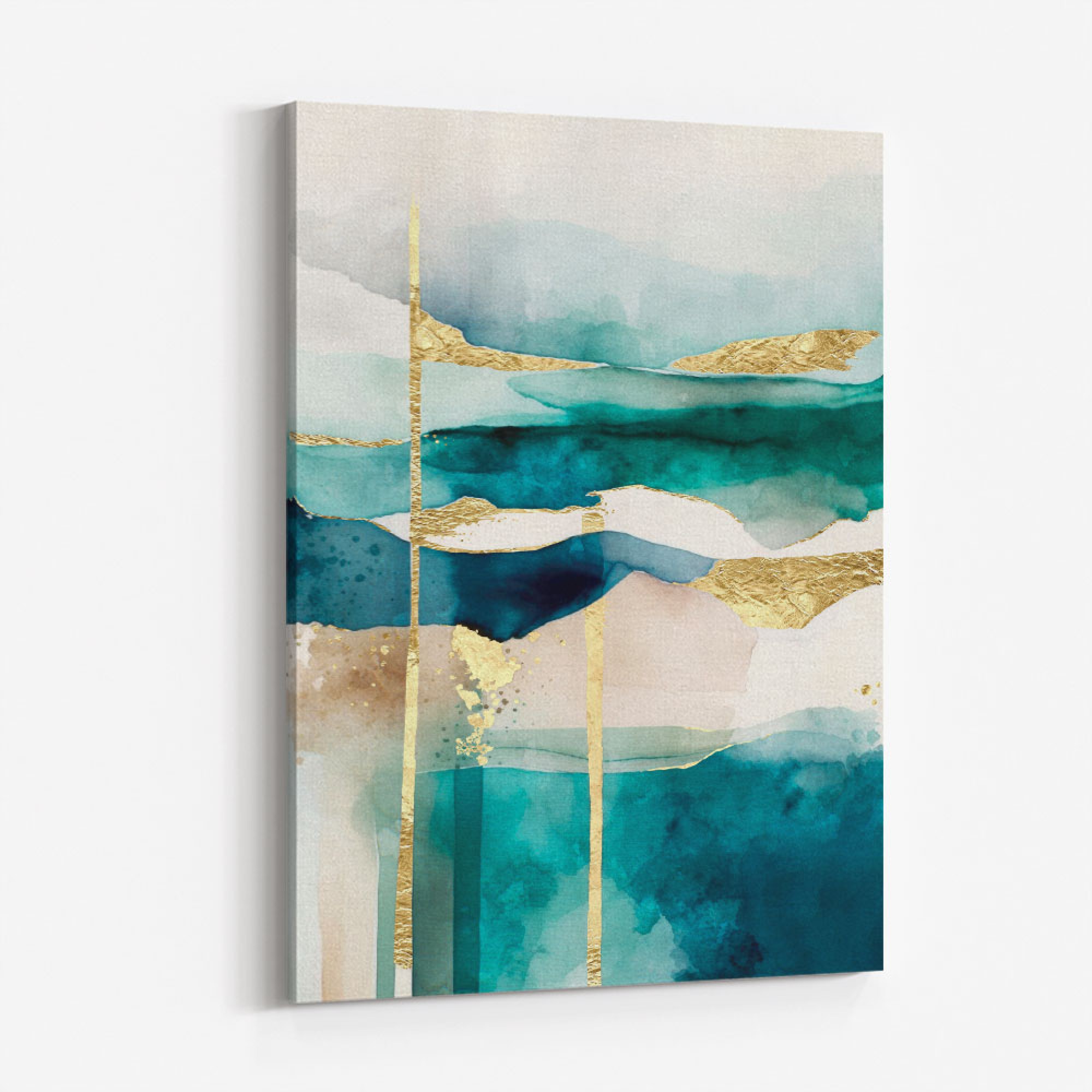 Gold Sky Abstract Wall Art