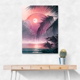 Pink Sun Wall Art