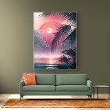 Pink Sun Wall Art