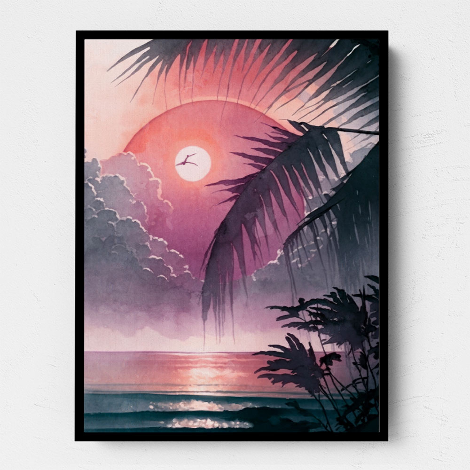 Pink Sun Wall Art