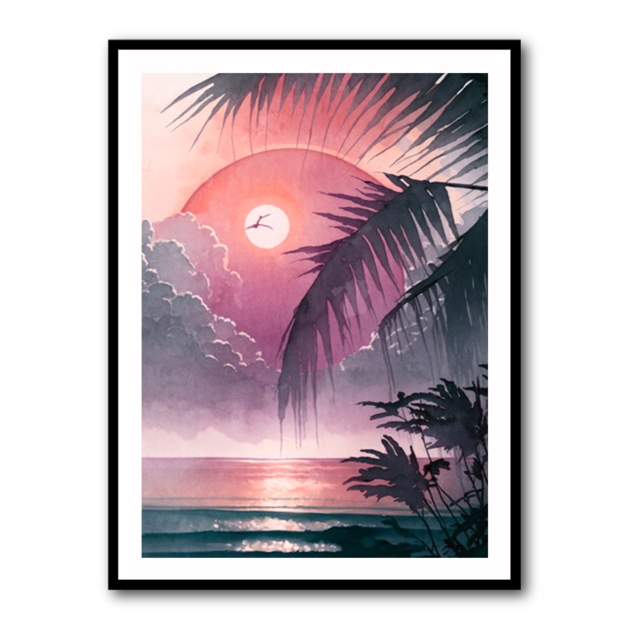 Pink Sun Wall Art
