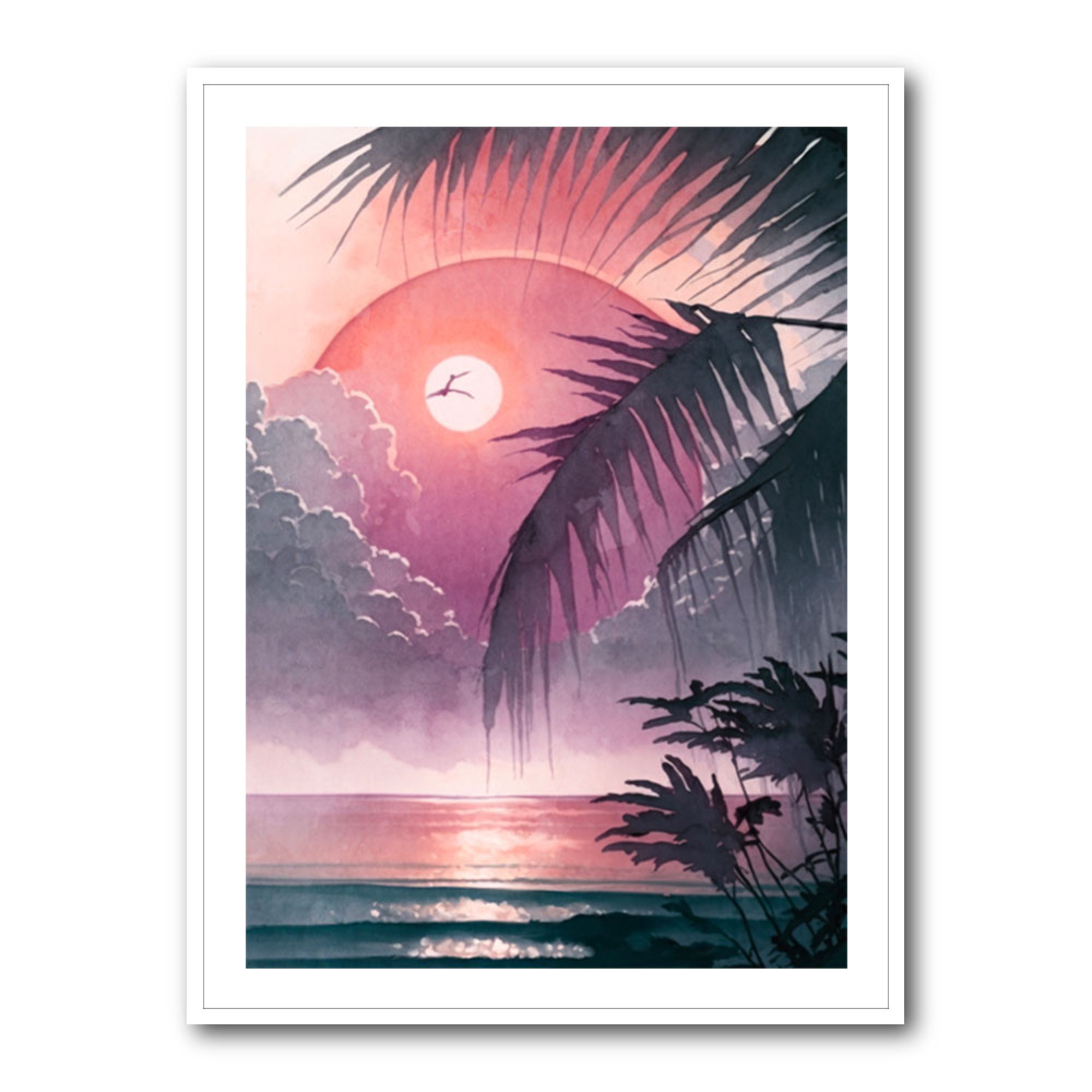 Pink Sun Wall Art