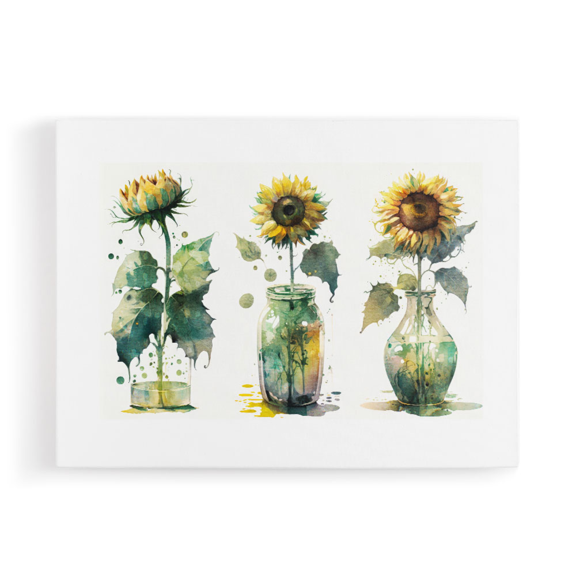 Abstract Sunflowers Wall Art