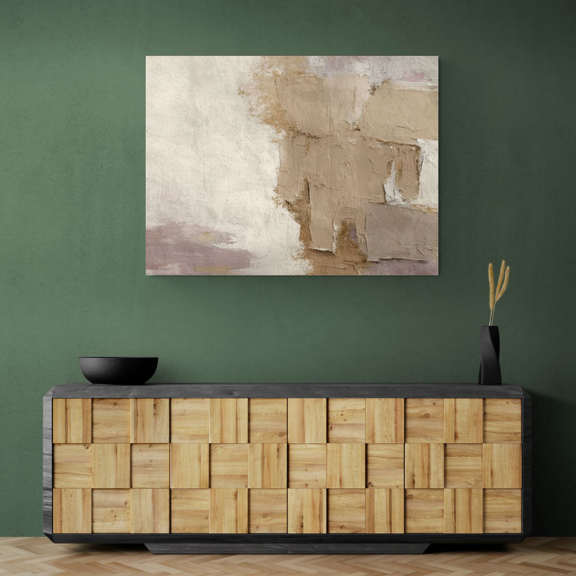 Beige Abstract Wall Art