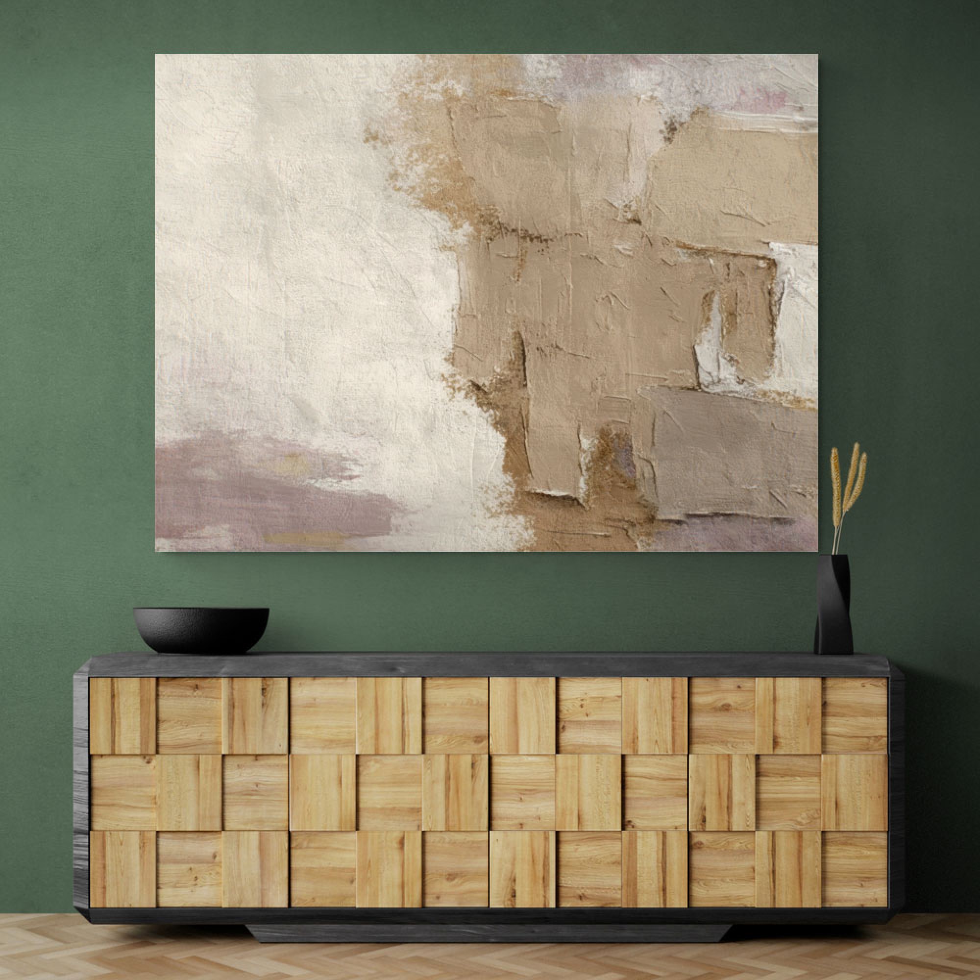 Beige Abstract Wall Art