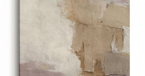 Beige Abstract Wall Art