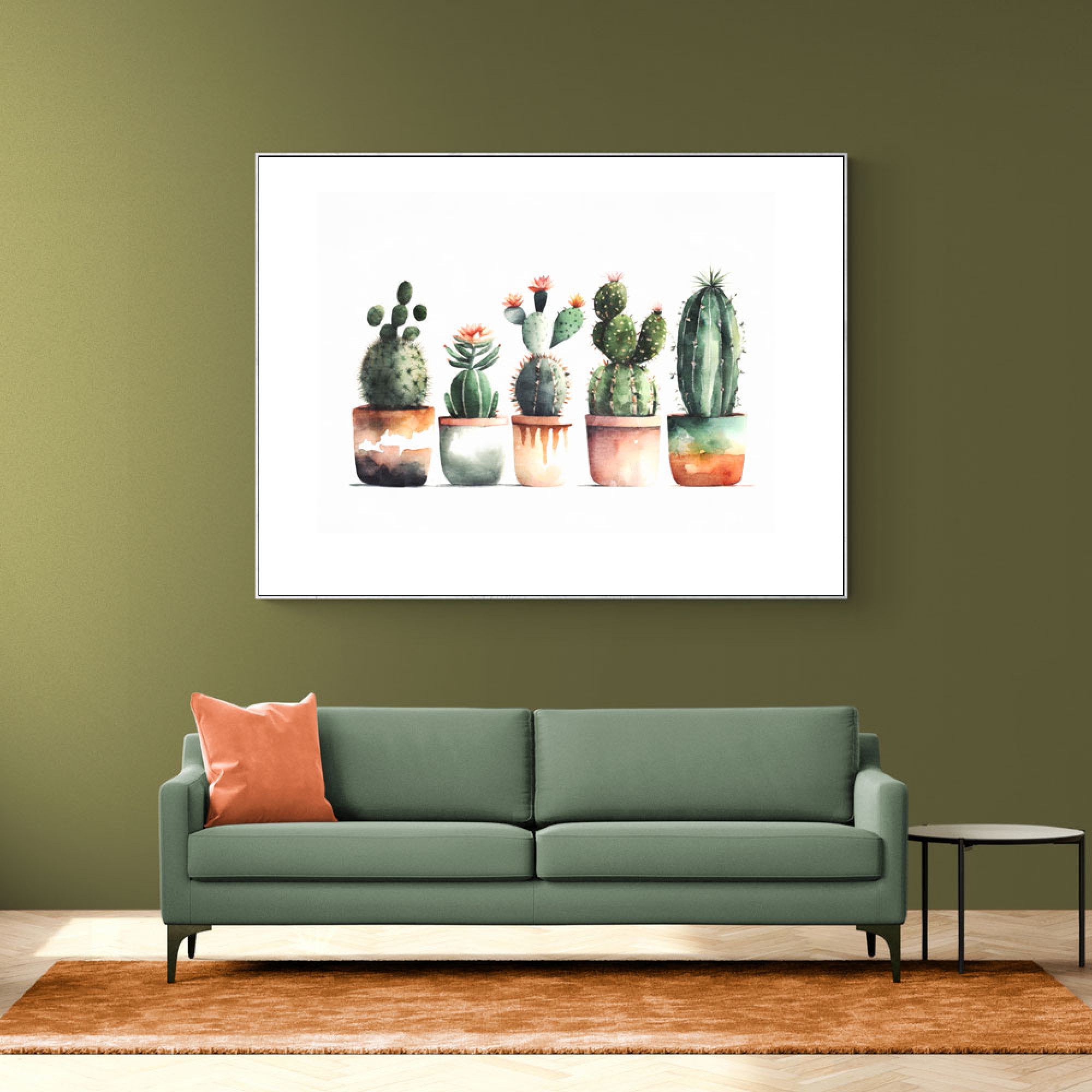 Lights Cacti Wall Art