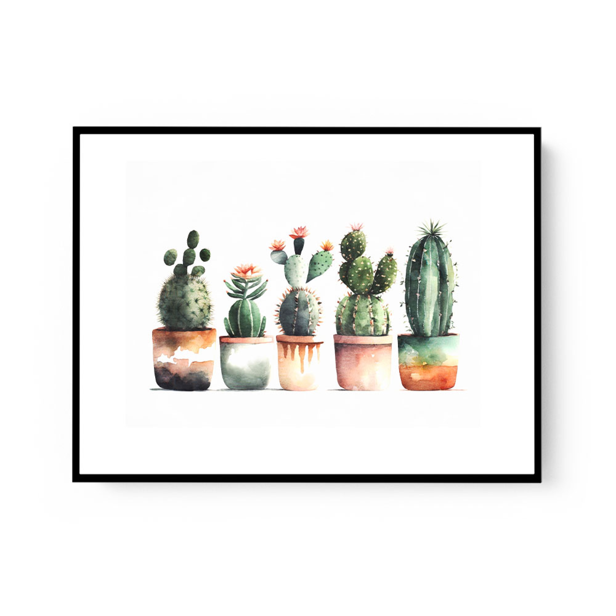 Lights Cacti Wall Art