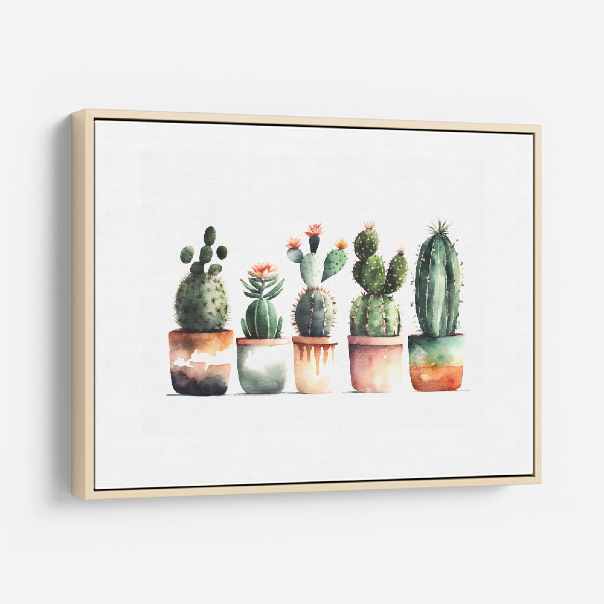 Lights Cacti Wall Art