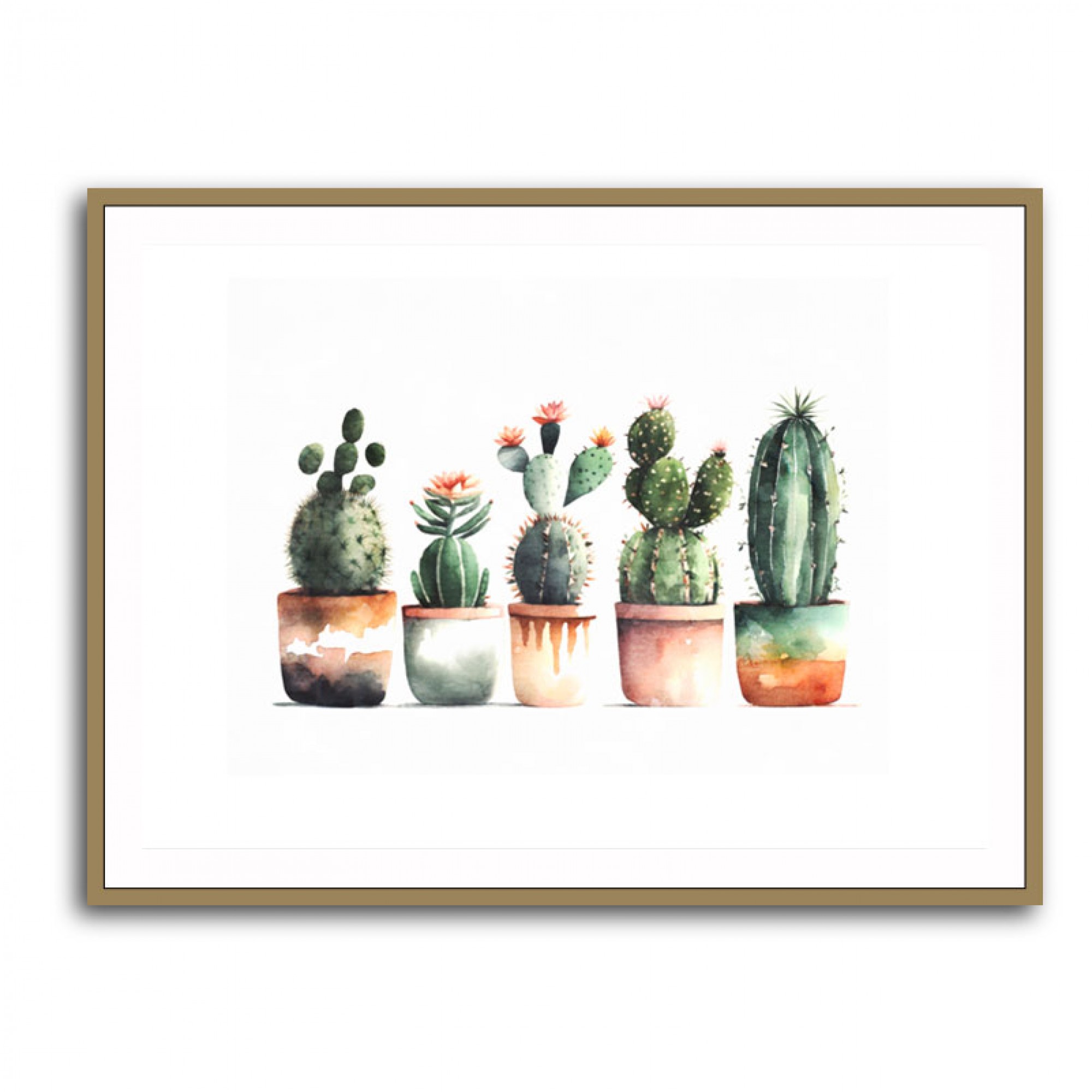 Lights Cacti Wall Art