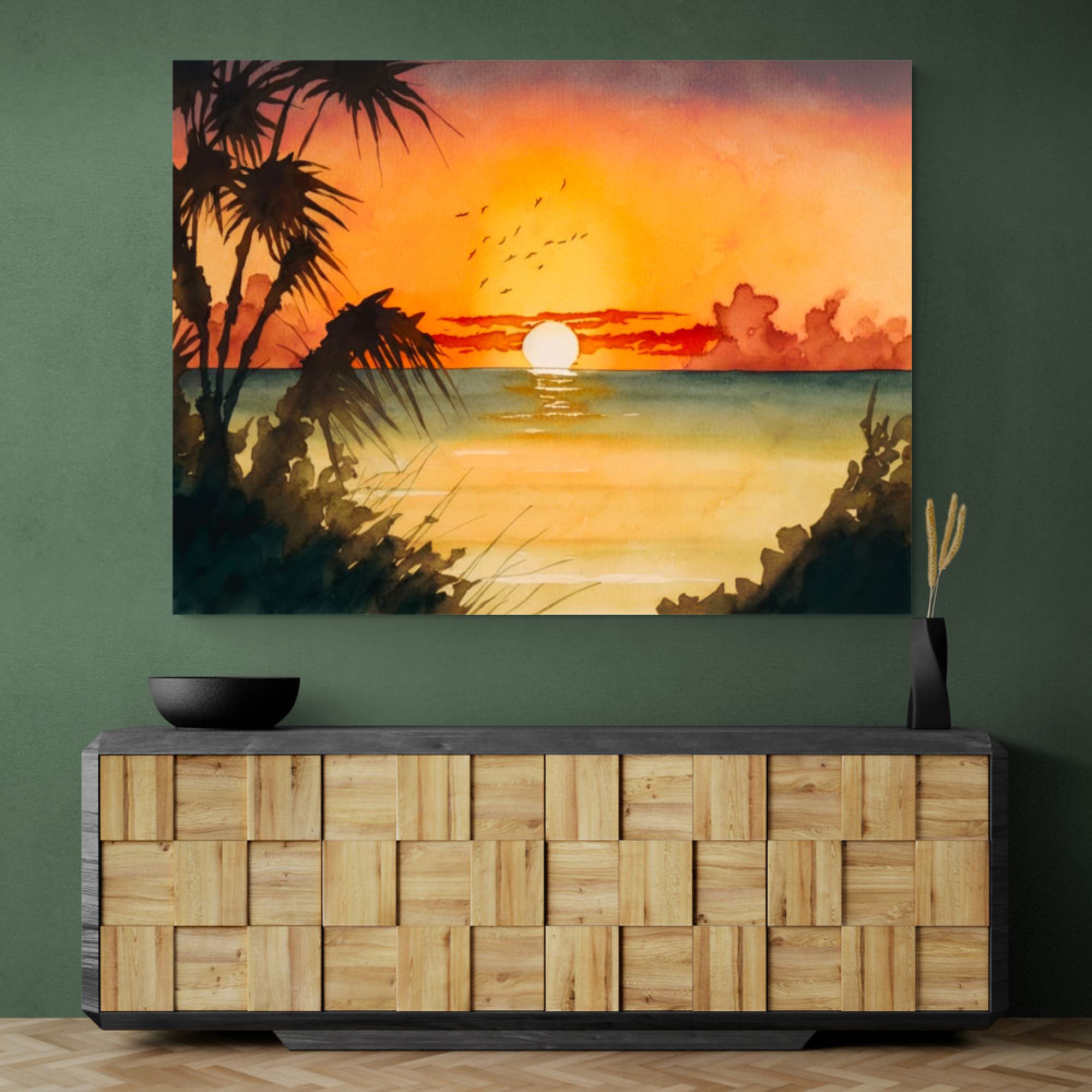 Sun in the Water Wall Art