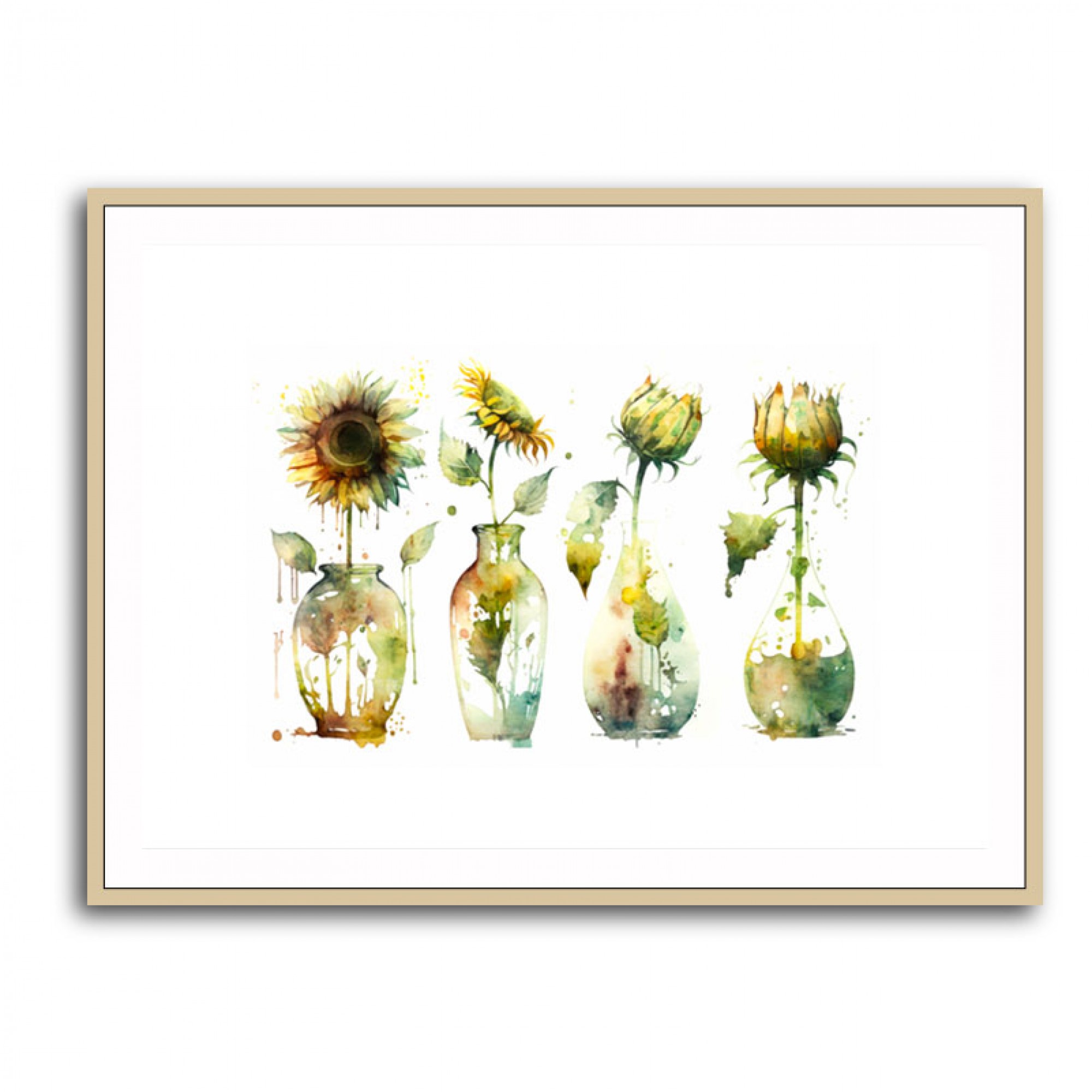 Sunflowers in a Vase Wall Art