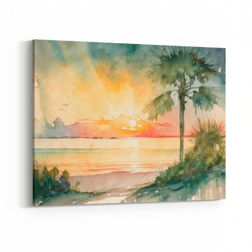 Beach Sunrise Wall Art