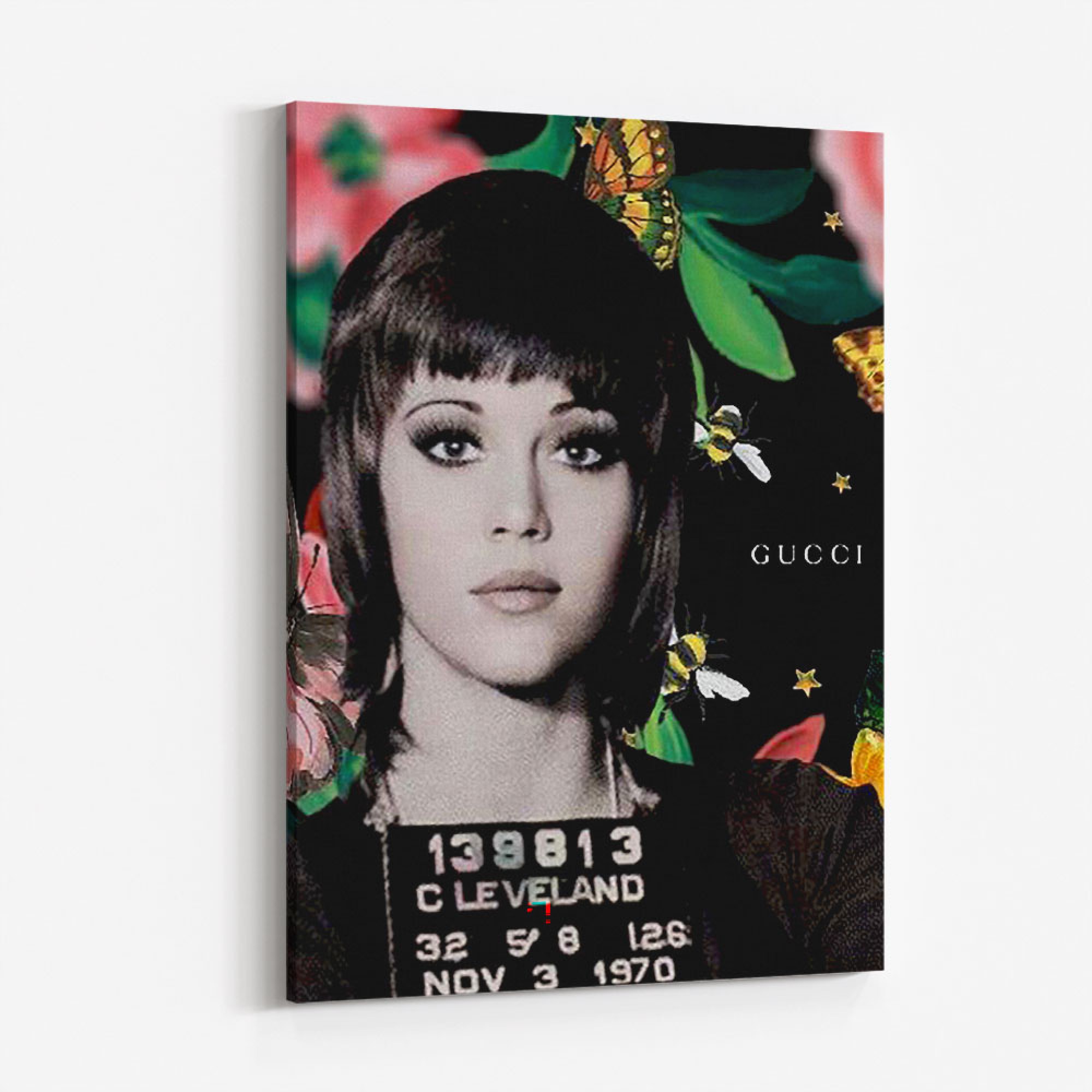 Jane Fonda Mugshot Wall Art