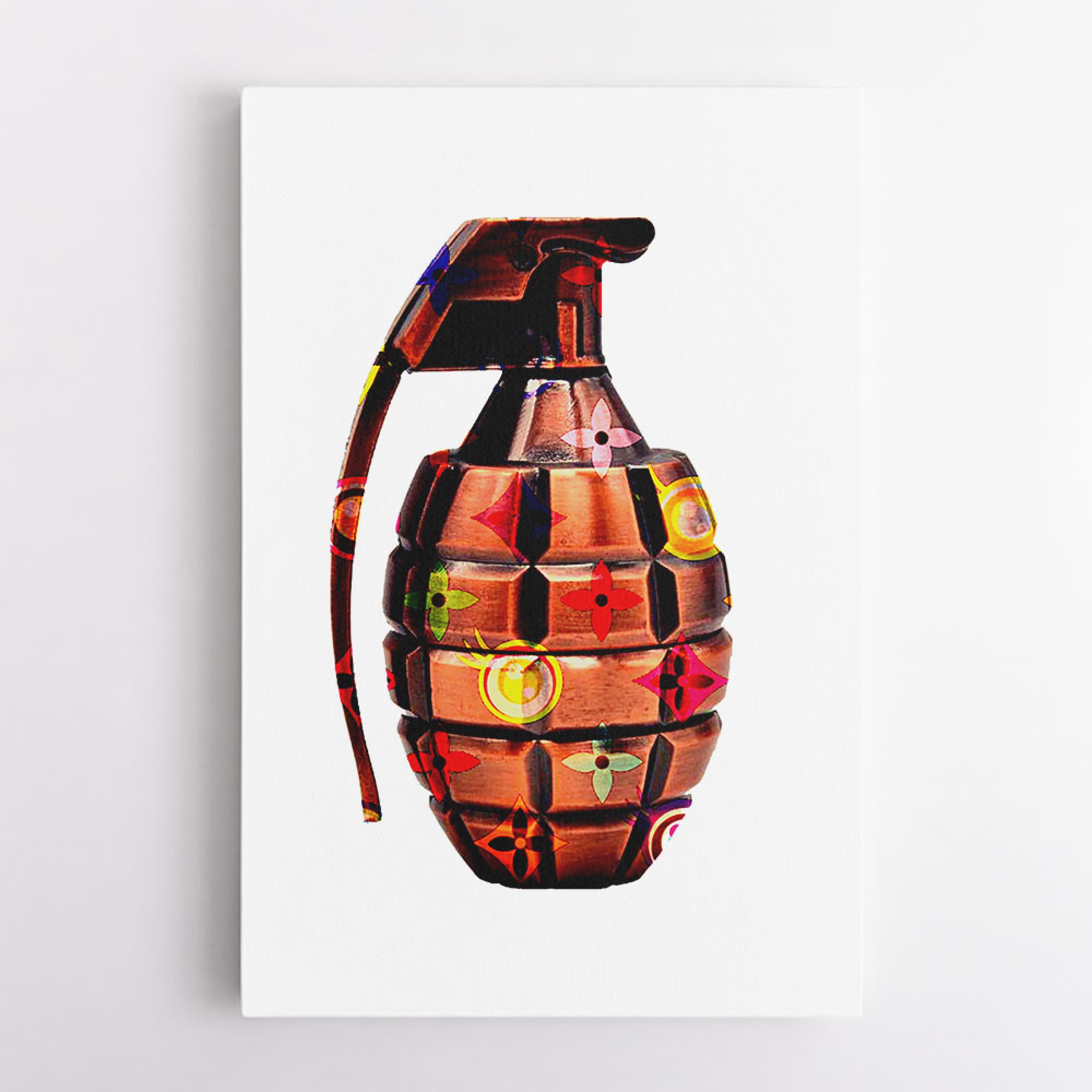LV Bronze Grenade Wall Art