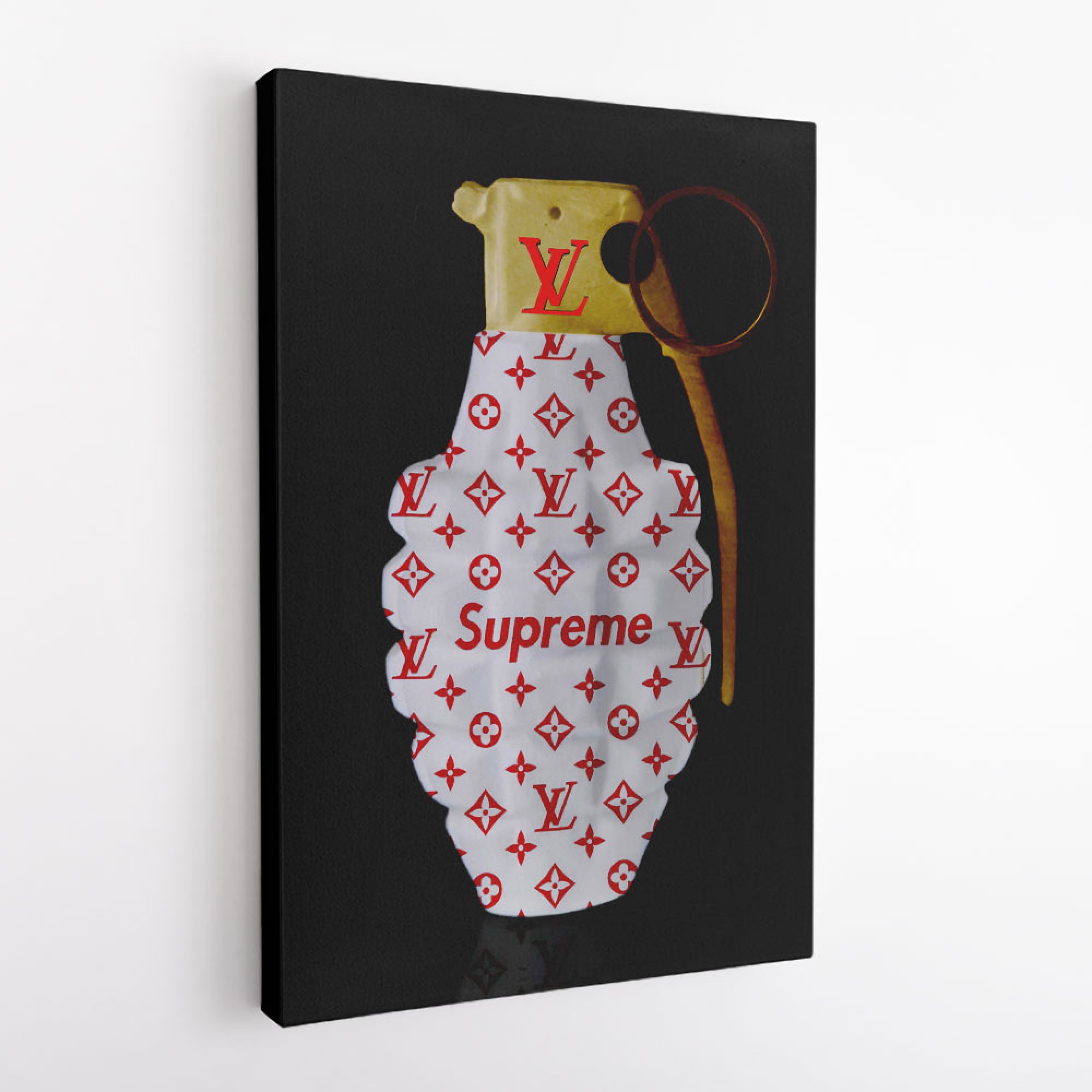 LV Supreme Grenade Wall Art