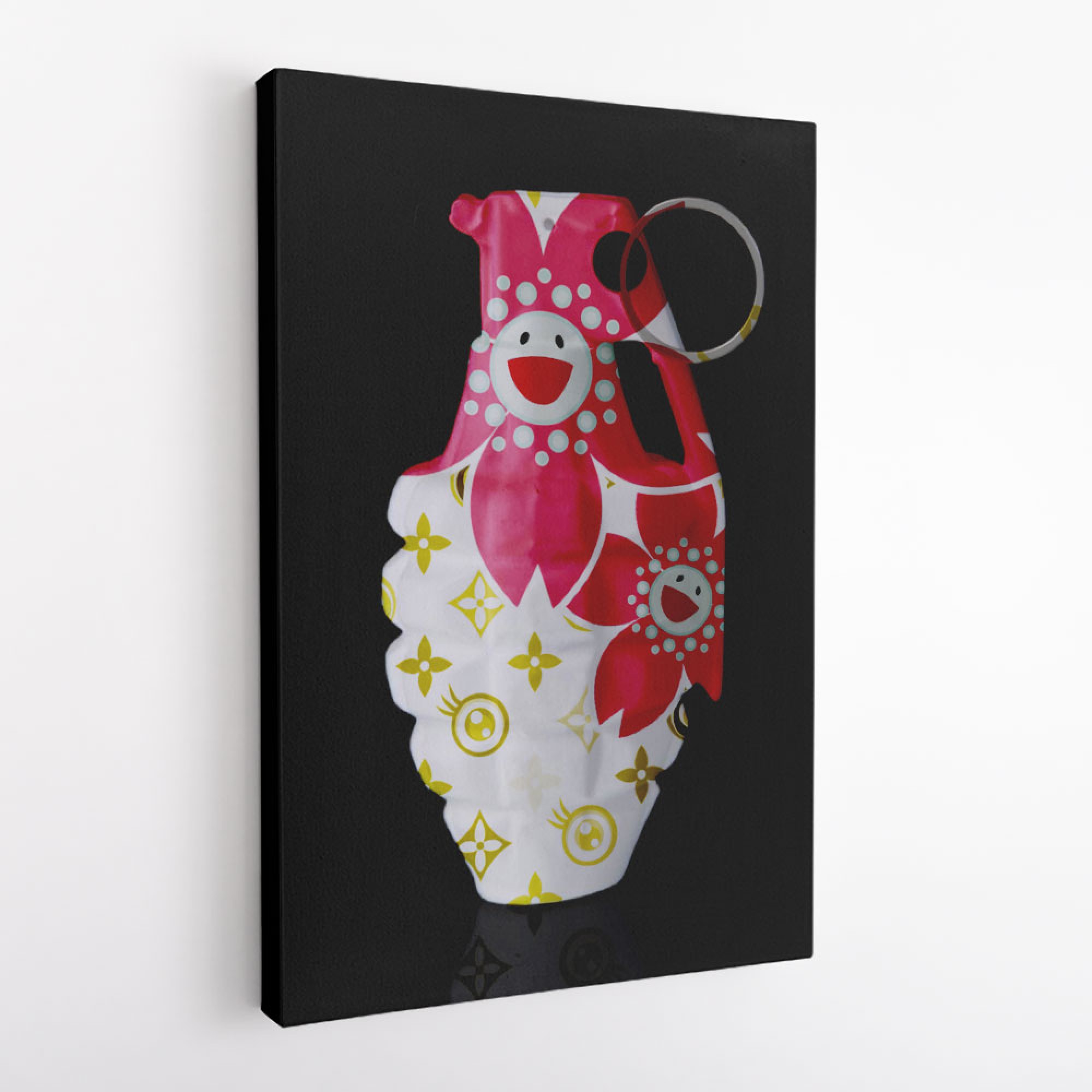 LV Smiley Grenade Wall Art