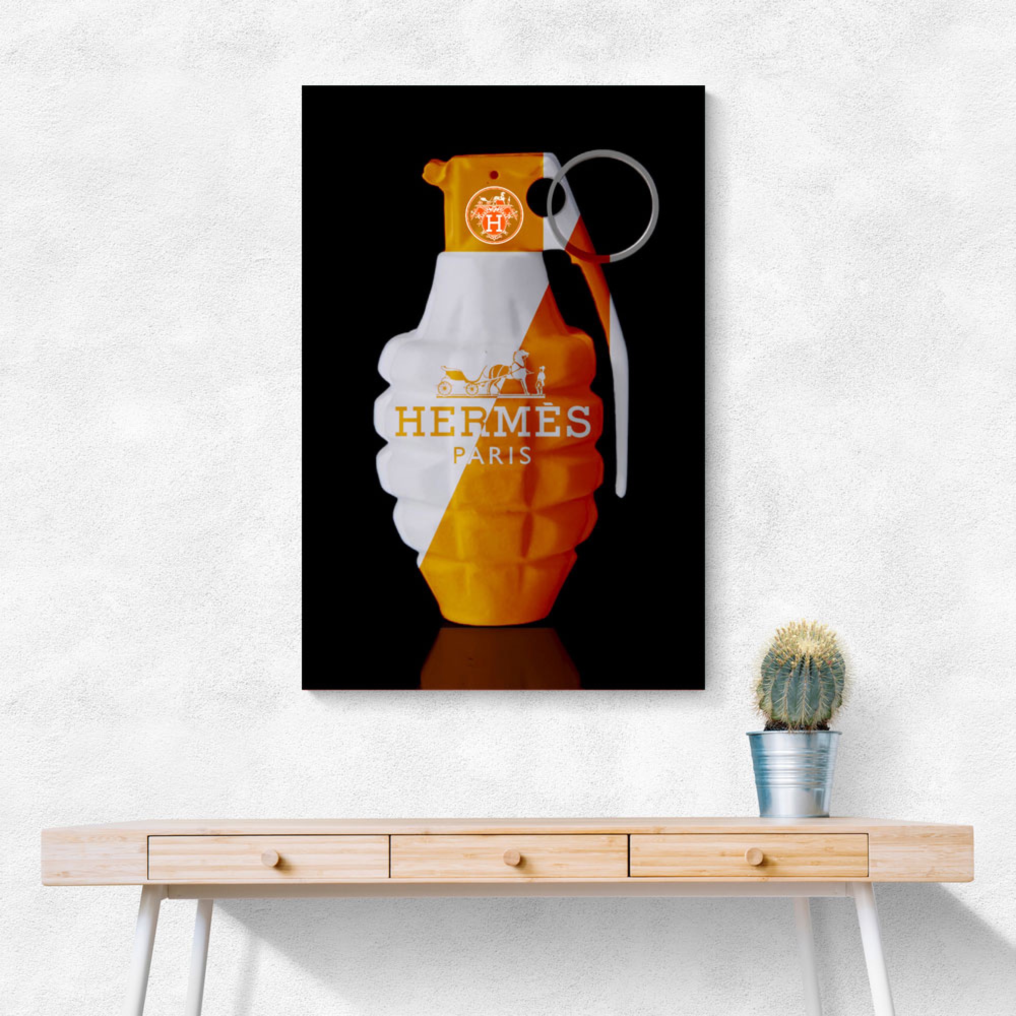 Hermes Grenade Wall Art