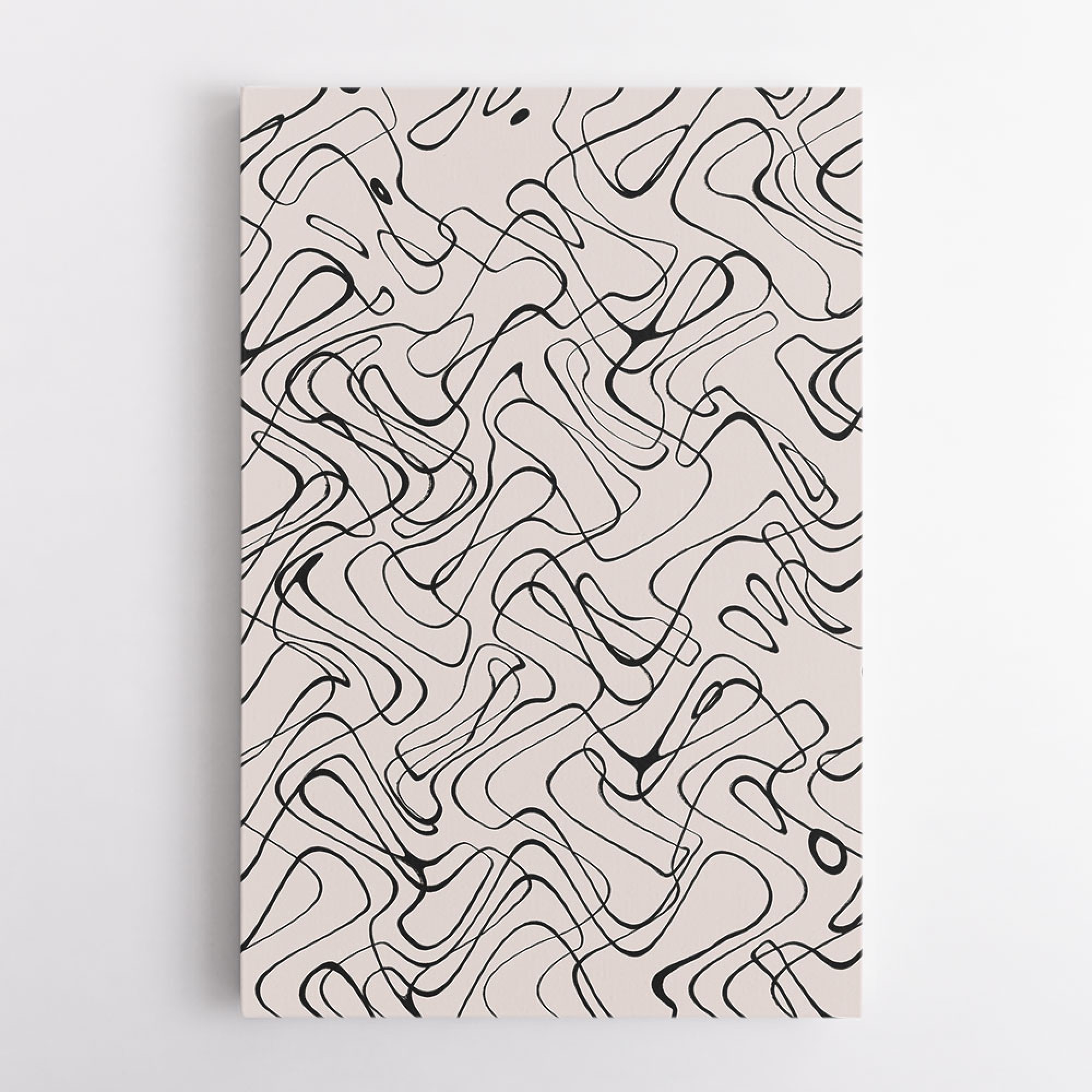Thin Wild Line Pattern Wall Art