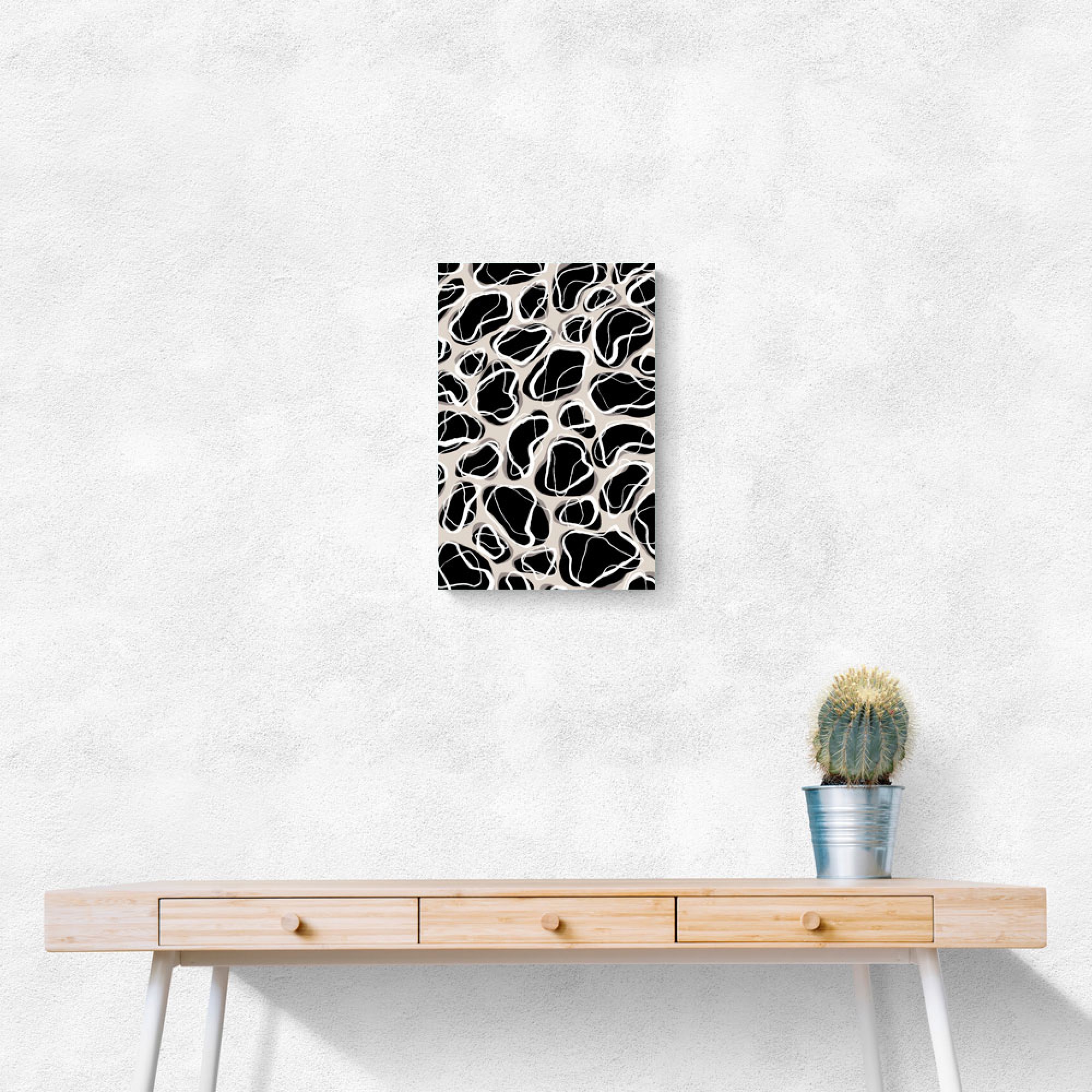 Back Stones Pattern Wall Art