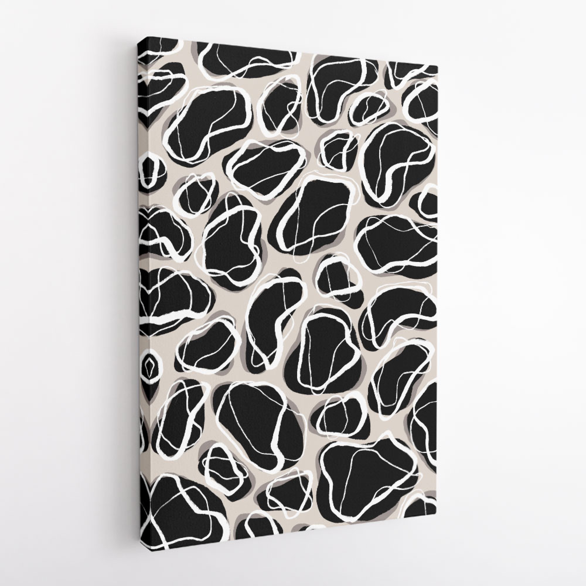 Back Stones Pattern Wall Art