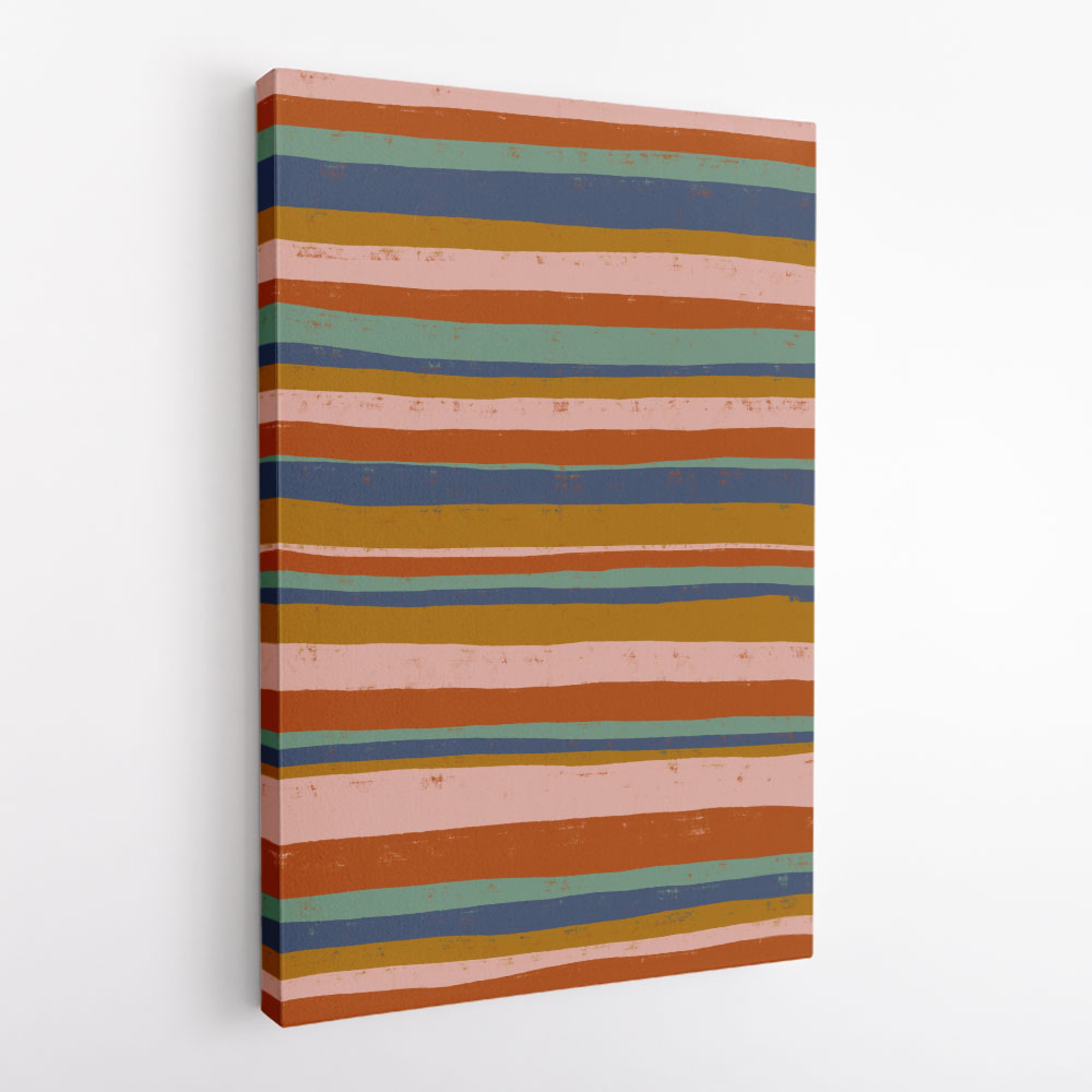 Ethno Colors Stripes Wall Art