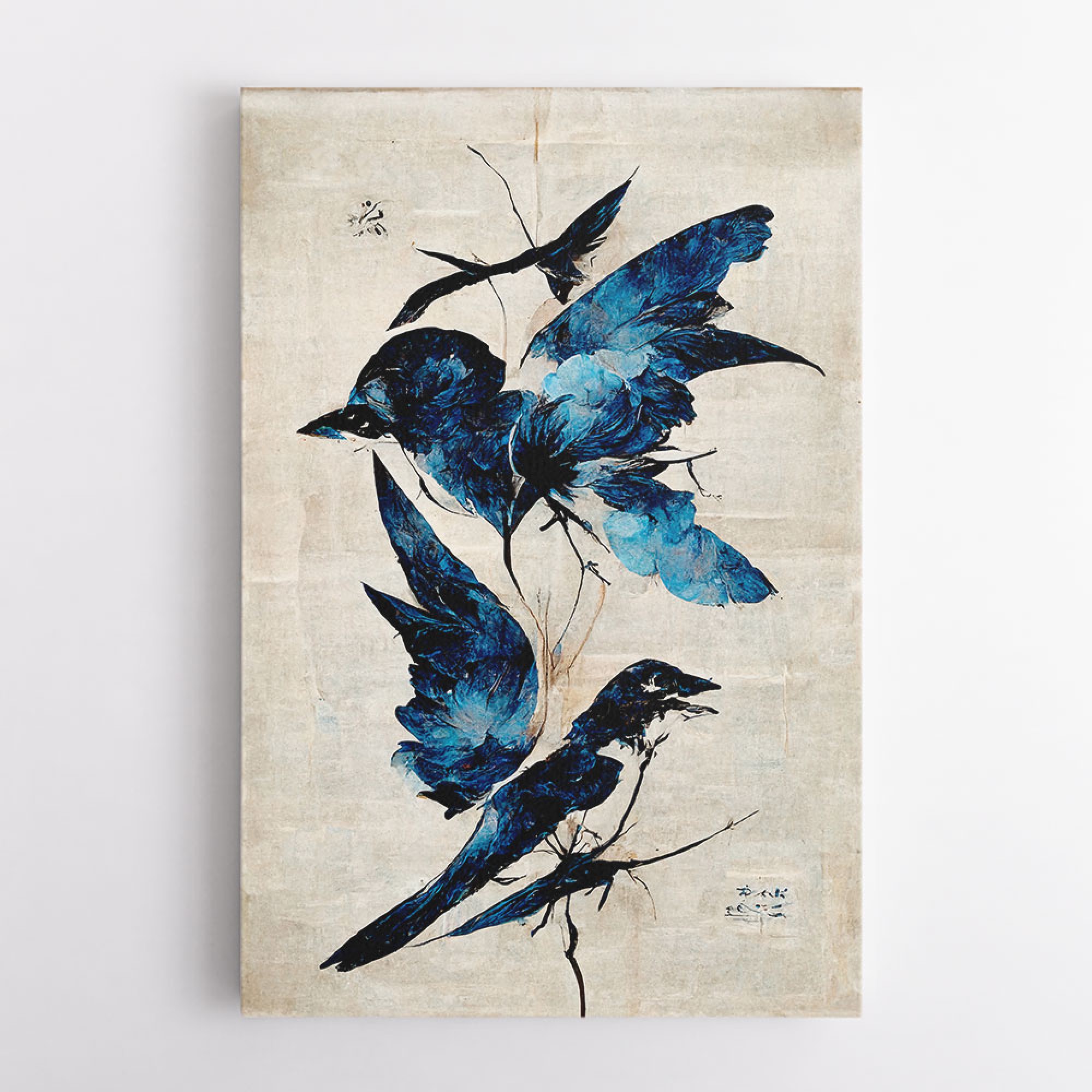 Blue Birds Wall Art