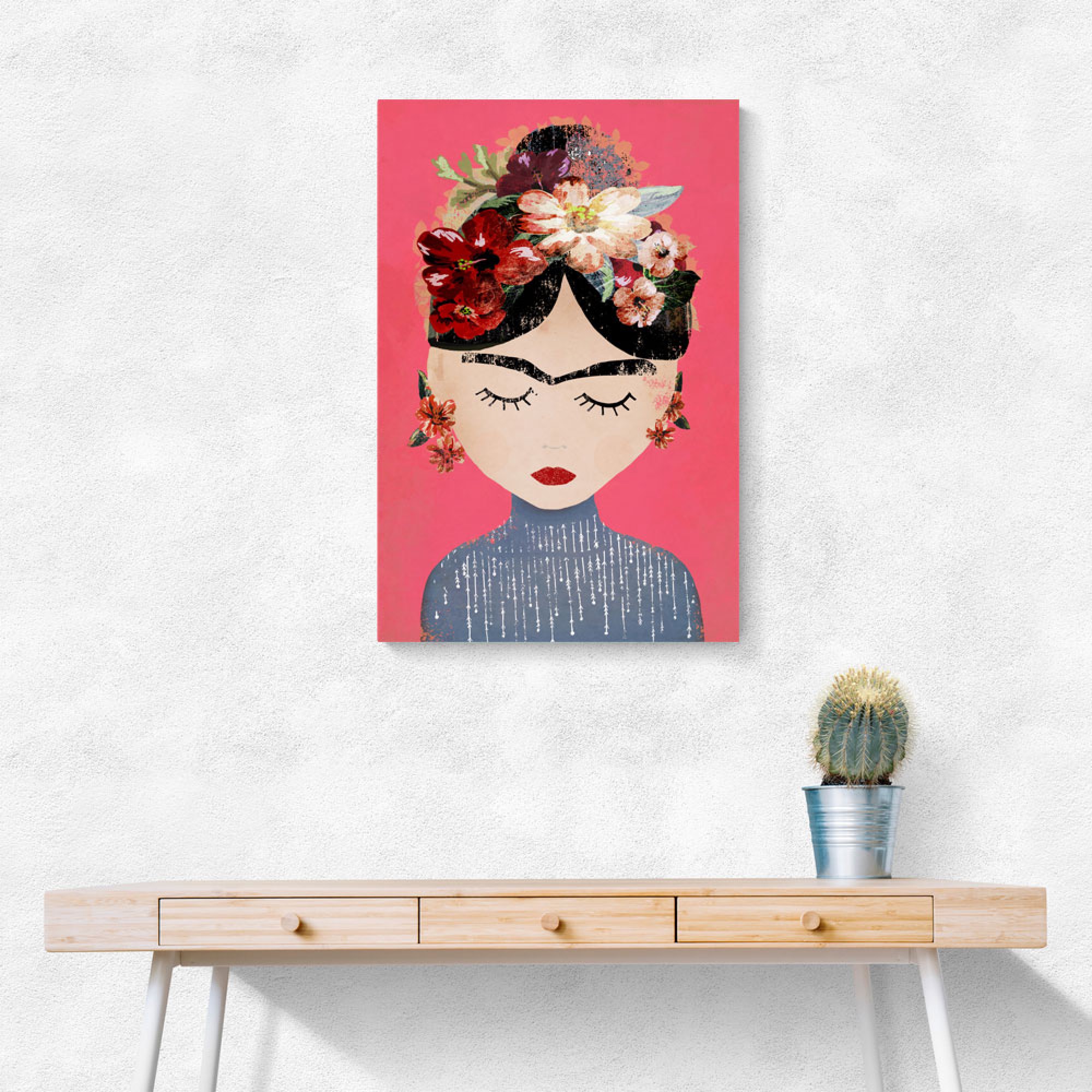 Frida (Pink Version) Wall Art
