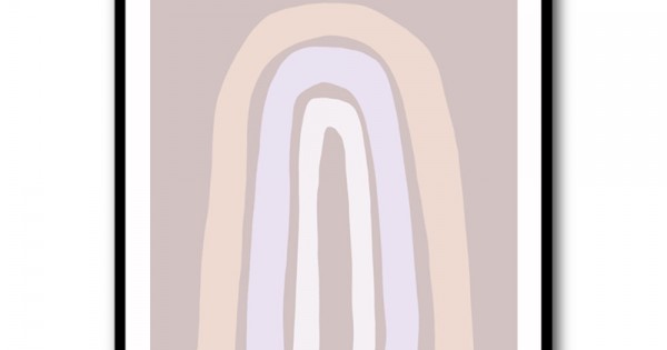 Minimal Rainbow No 1 Wall Art