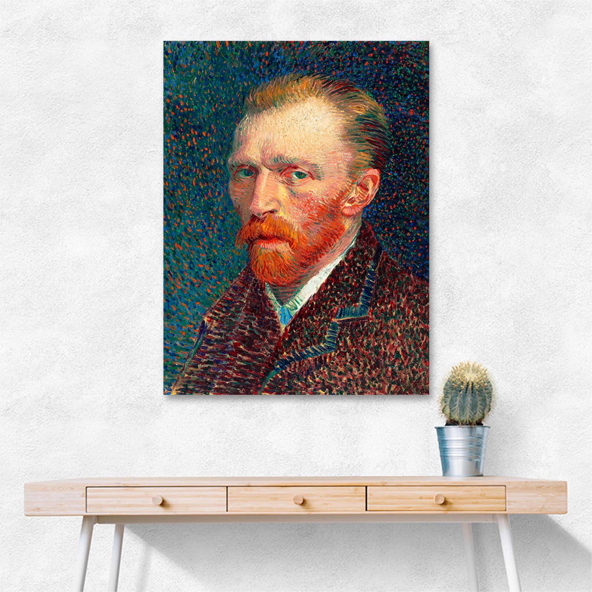 Self Portrait (1887) by Vincent Van Gogh Wall Art