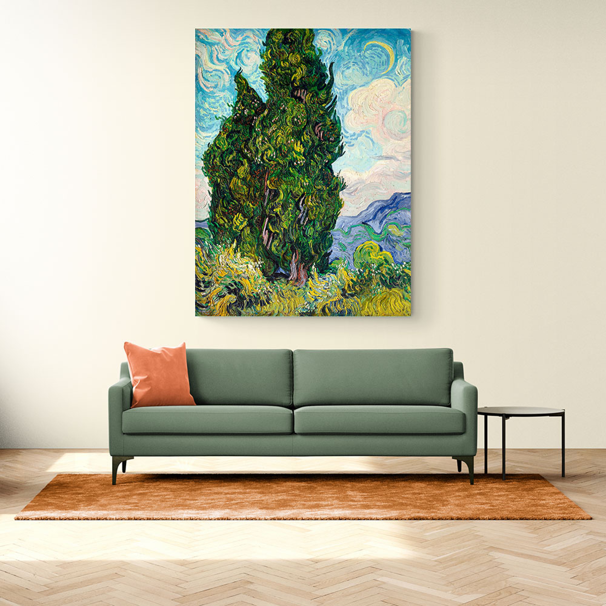 Cypresses (1889) by Vincent Van Gogh Wall Art