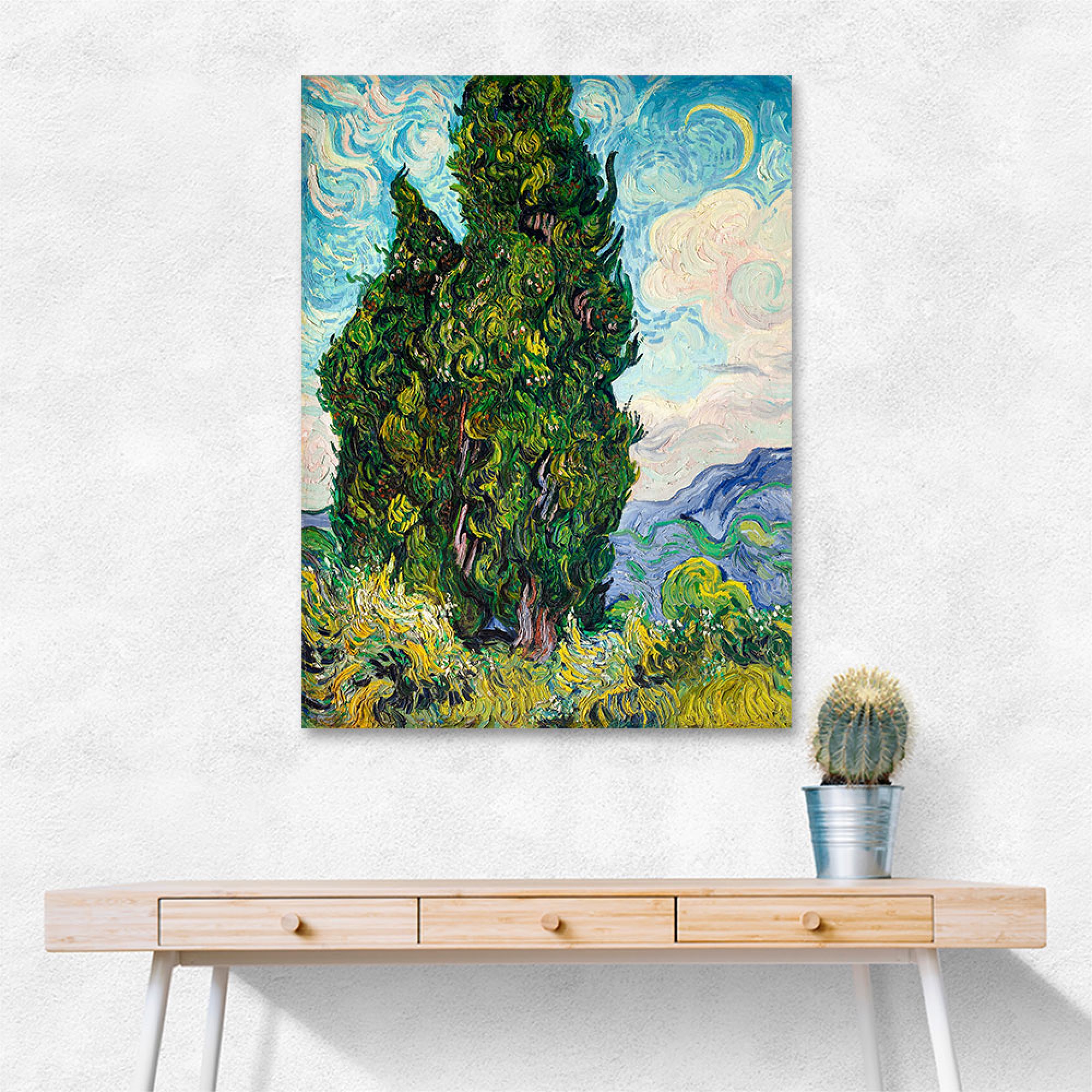 Cypresses (1889) by Vincent Van Gogh Wall Art